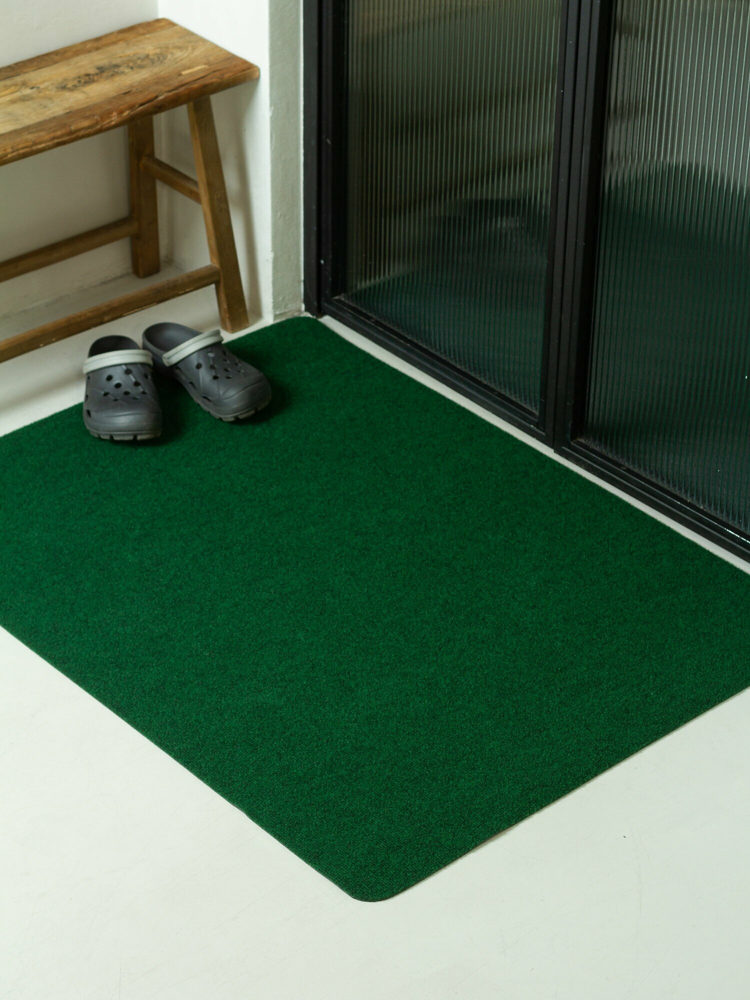 Коврик мэри 90 х 120 см зеленый входной грязезащитный придверный влаговпитывающий прорезиненный в прихожую