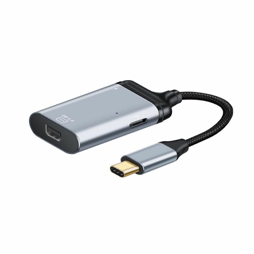 Портативный адаптер Type-C с DP1.4/MiniDP/PD100W/USB C/USB/VGA/RJ45, minidp