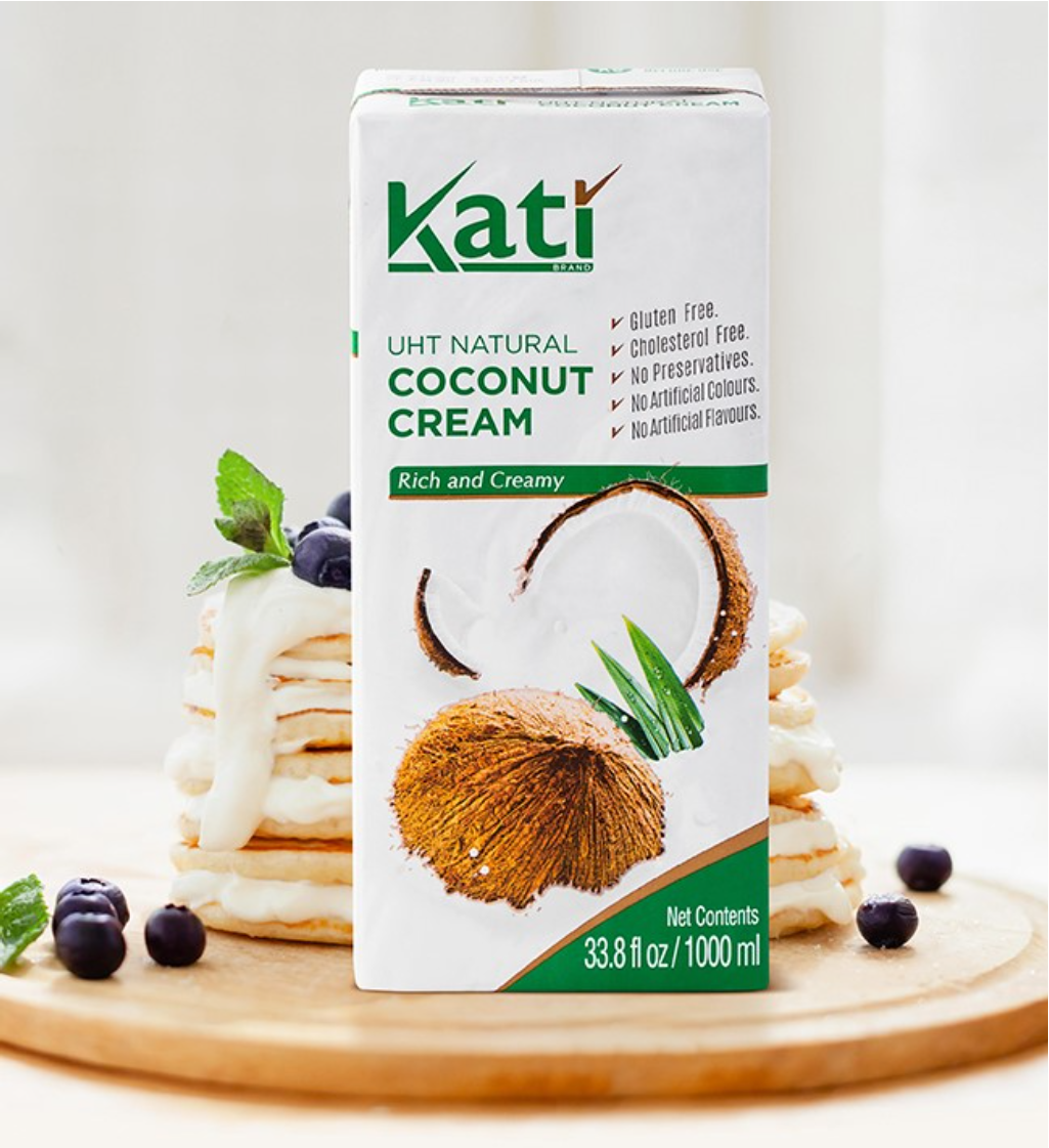 Кокосовые сливки Kati: основа для кремов и десертов 1 л, Вьетнам