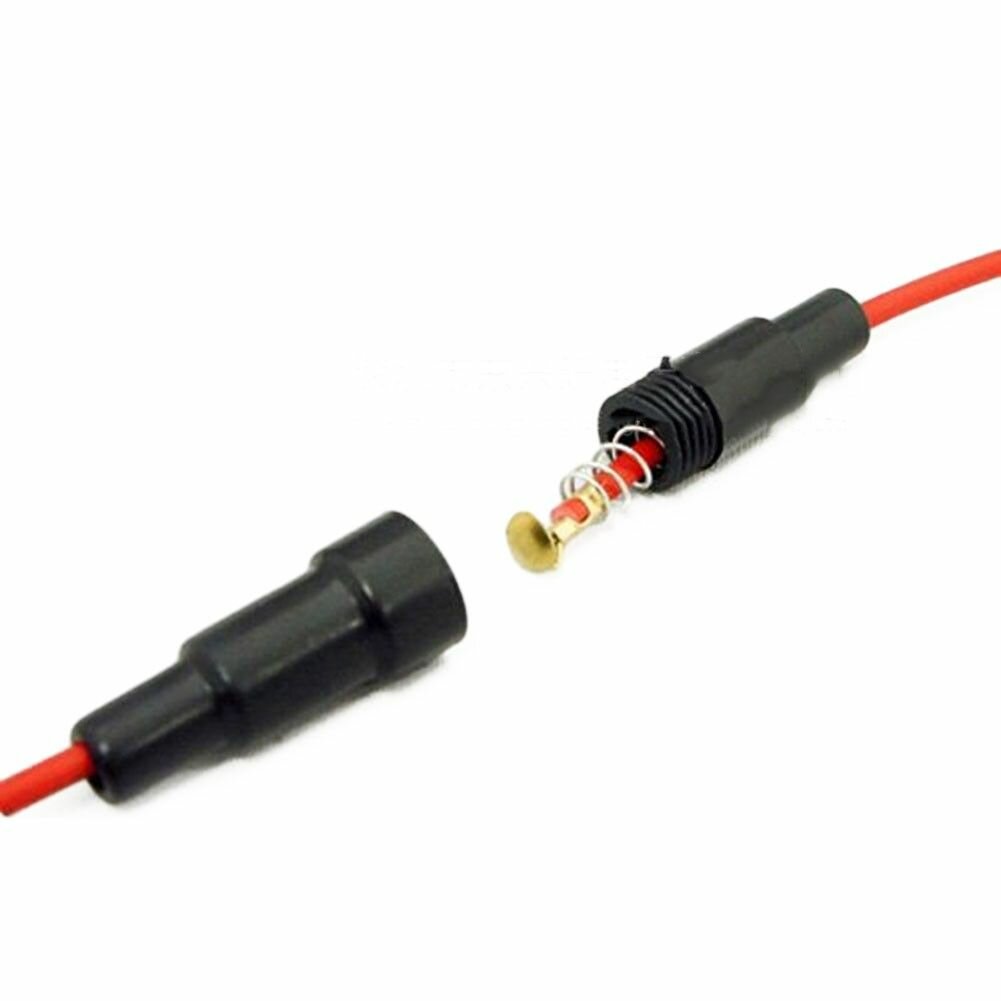 OZ-URJSH-10 шт. 5x20 мм встроенный держатель предохранителя быстродействующий винтовой держатель предохранителя с проводом 22AWG аксессуары для замены электрооборудования