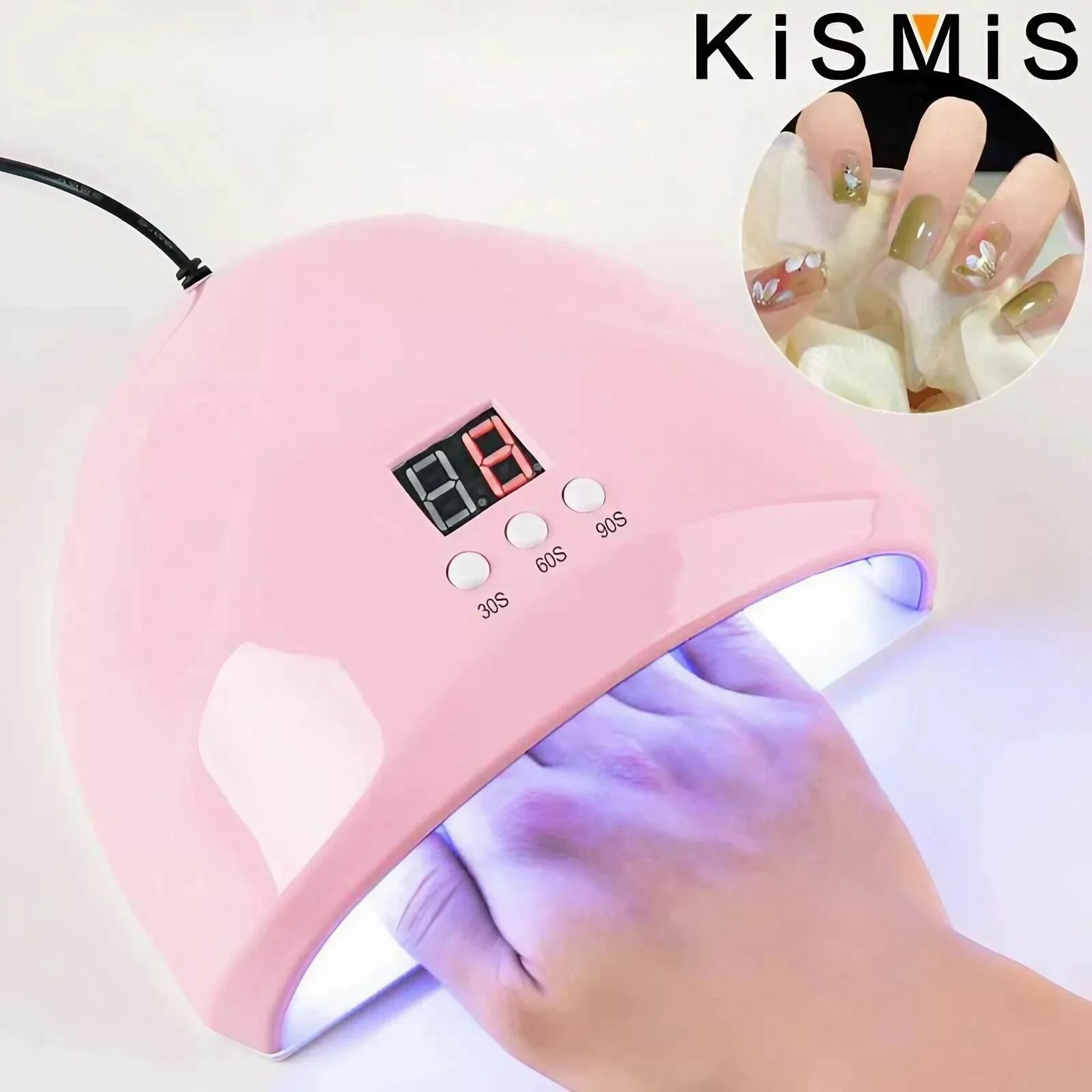 36W LCD Лампа для маникюра с 12 Светодиодами, USB УФ Сушка для Гель Лака, Инфракрасный Датчик, Таймер, Сушилка для Гель Ногтей