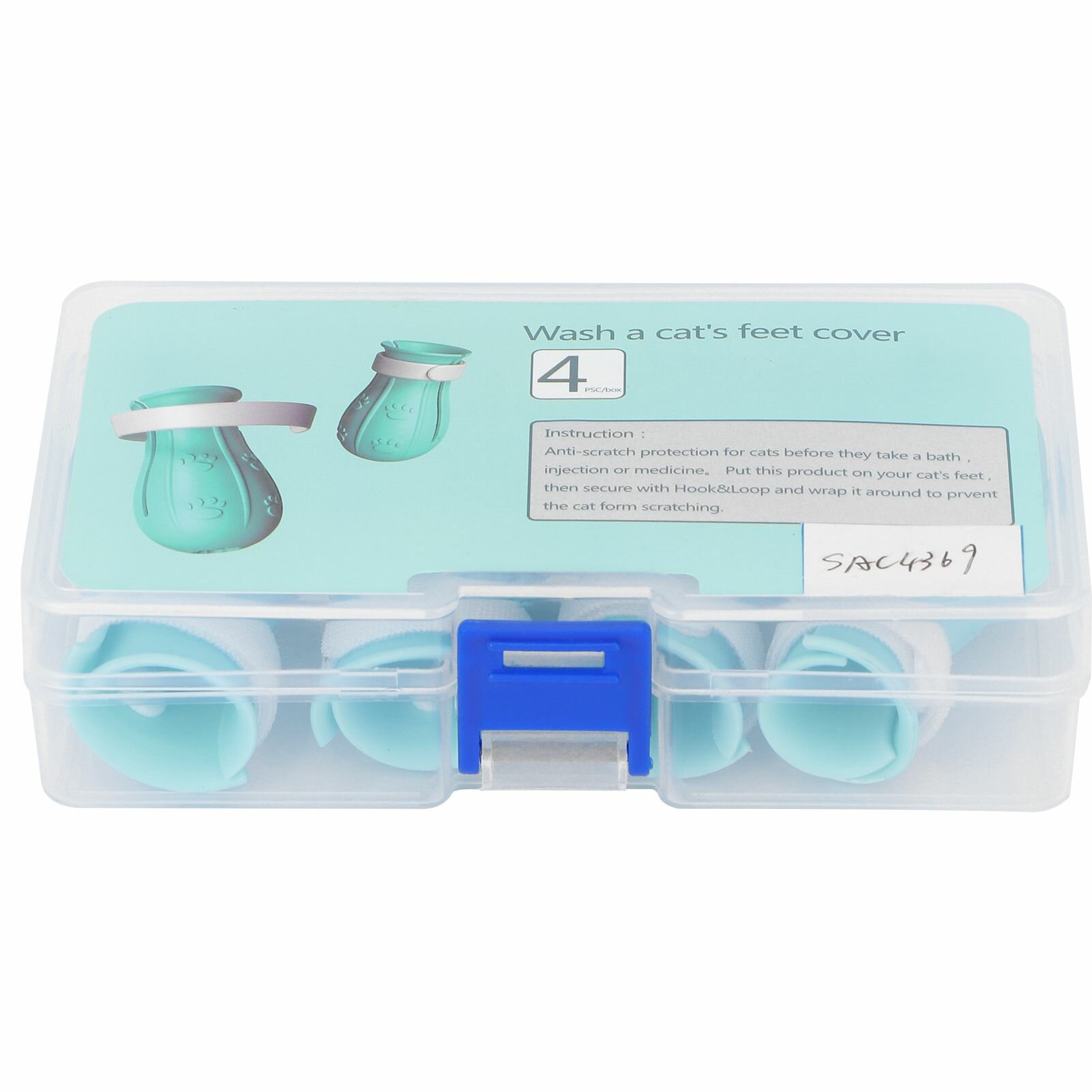 Силиконовые накладки на лапки для кошек с защитой от царапин. Удобная обувь для кошек, подходит для больниц и зоомагазинов. Светло-зелёный.