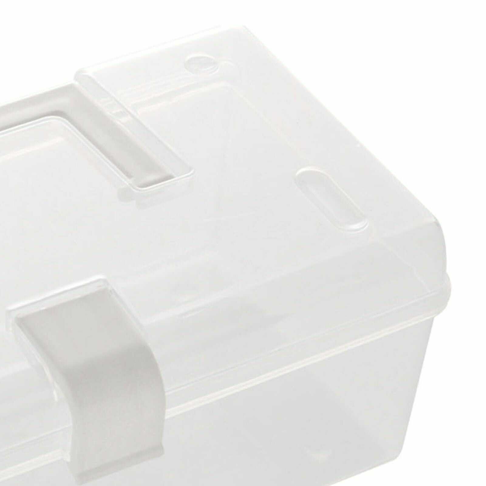 Пластиковый ящик для хранения с ручкой, портативный контейнер для хранения, прозрачная многофункциональная коробка для переноски закусок, игрушек, канцелярских принадлежностей