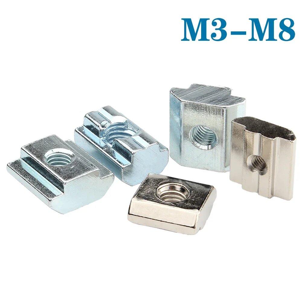 T-образные гайки для алюминиевого профиля M3-M10 20 series - M5, 50pcs