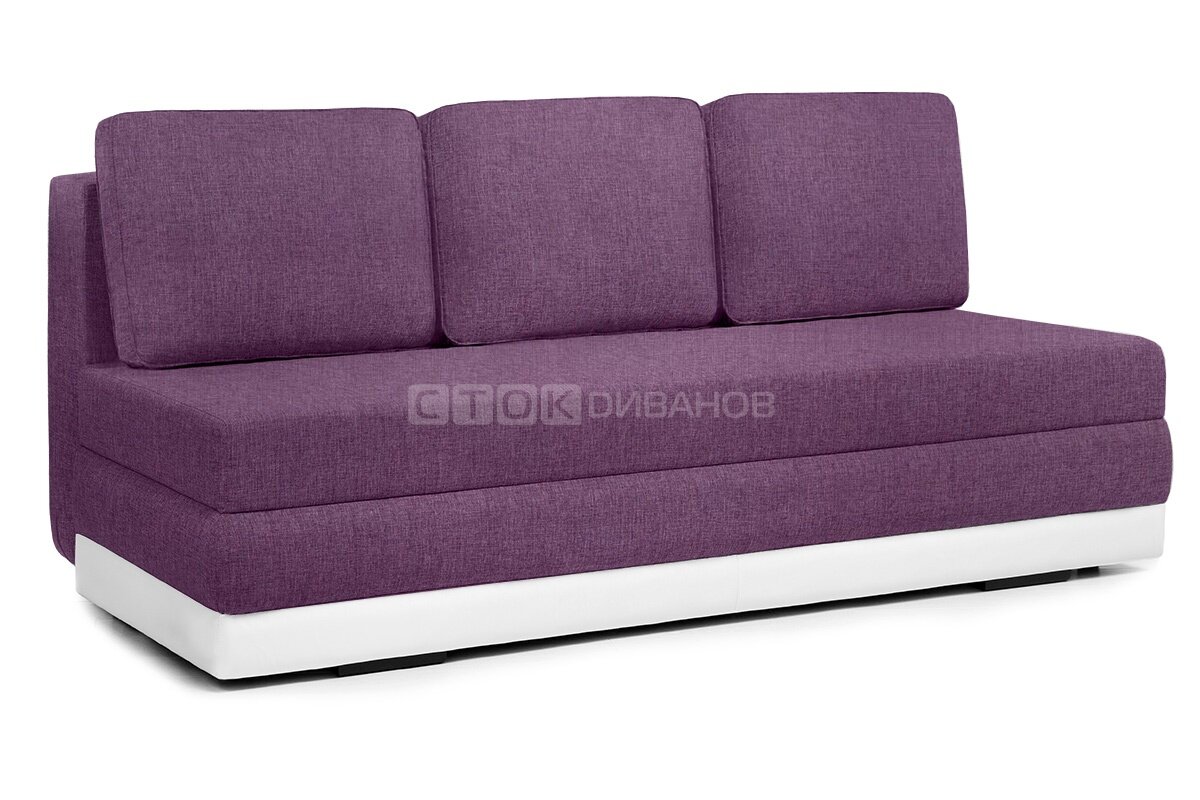 Диван Сток Диванов Эконом-М Violet фиолетовый 196 см, механизм еврокнижка