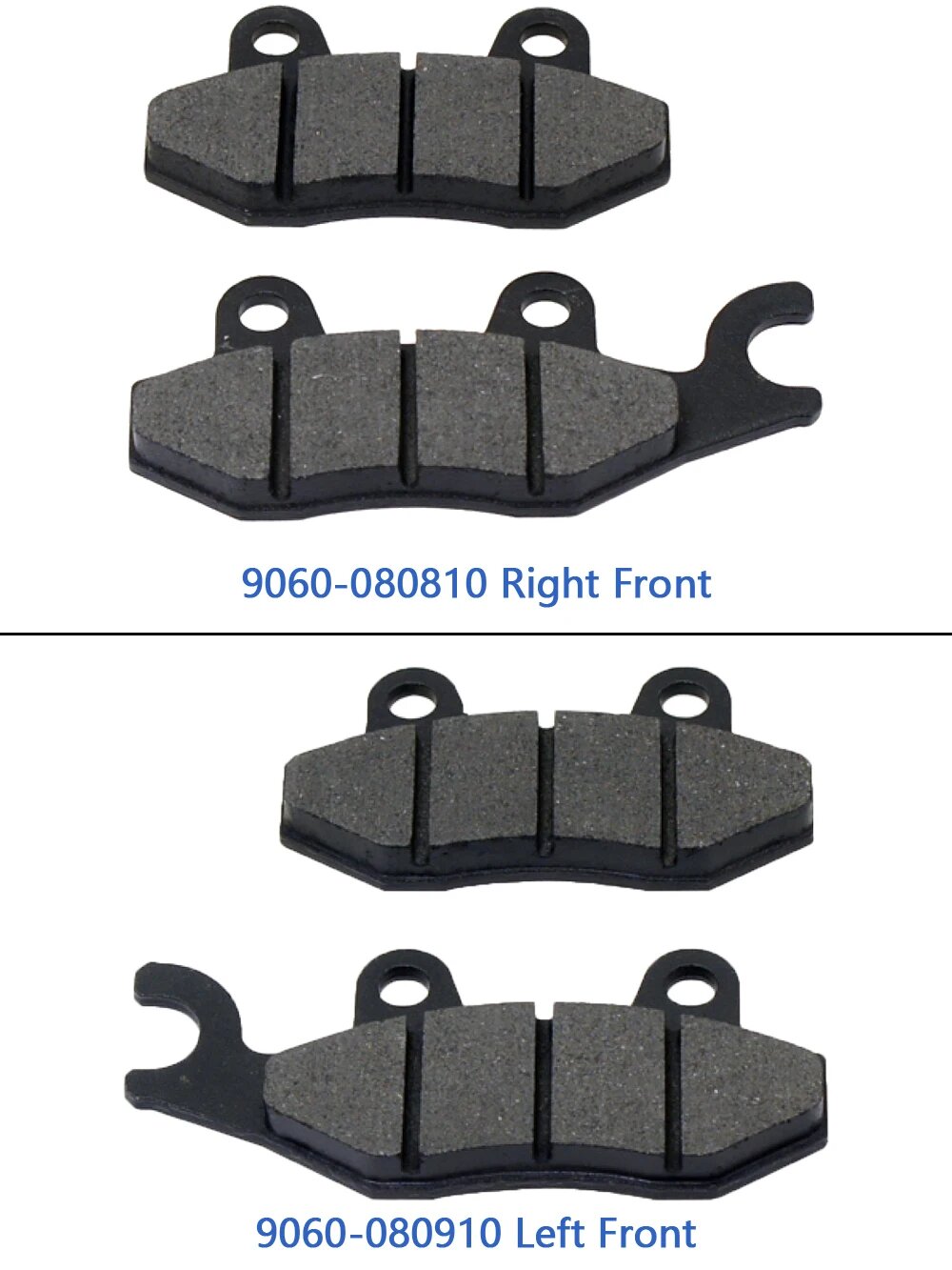 Левая и правая тормозная колодка переднего тормоза для CFMoto 9060- 080810 9060- 080910 Аксессуары SSV UTV UForce U6 CF600 CF625 X6 Z6 CF Moto Part