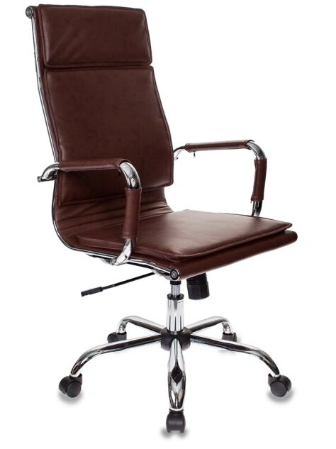 Кресло руководителя Бюрократ Ch-993, обивка: эко. кожа, цвет: коричневый (CH-993/BROWN)