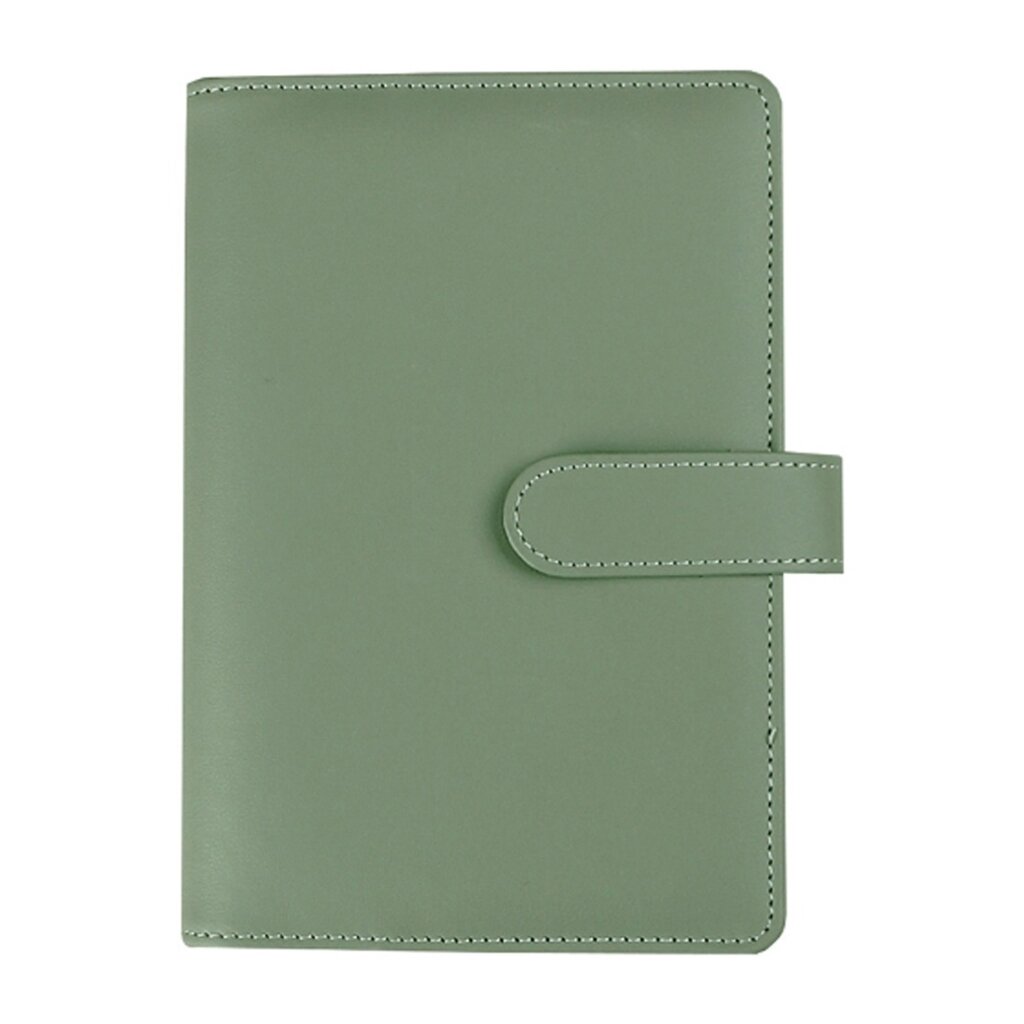 (1шт) A6 кожа PU свободный лист блокнот денежный бюджет справочник