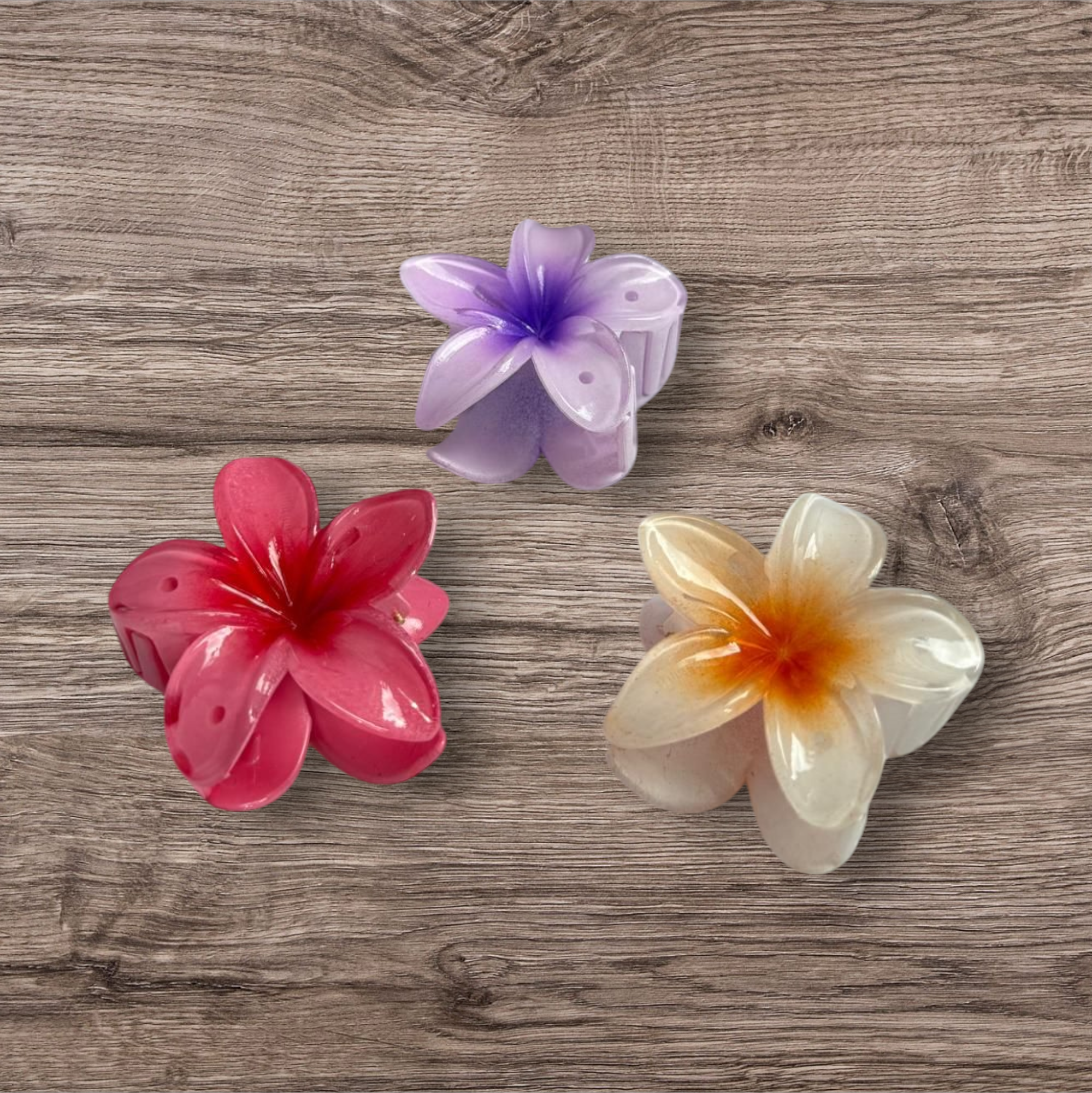 Заколки - крабики для волос 3 шт