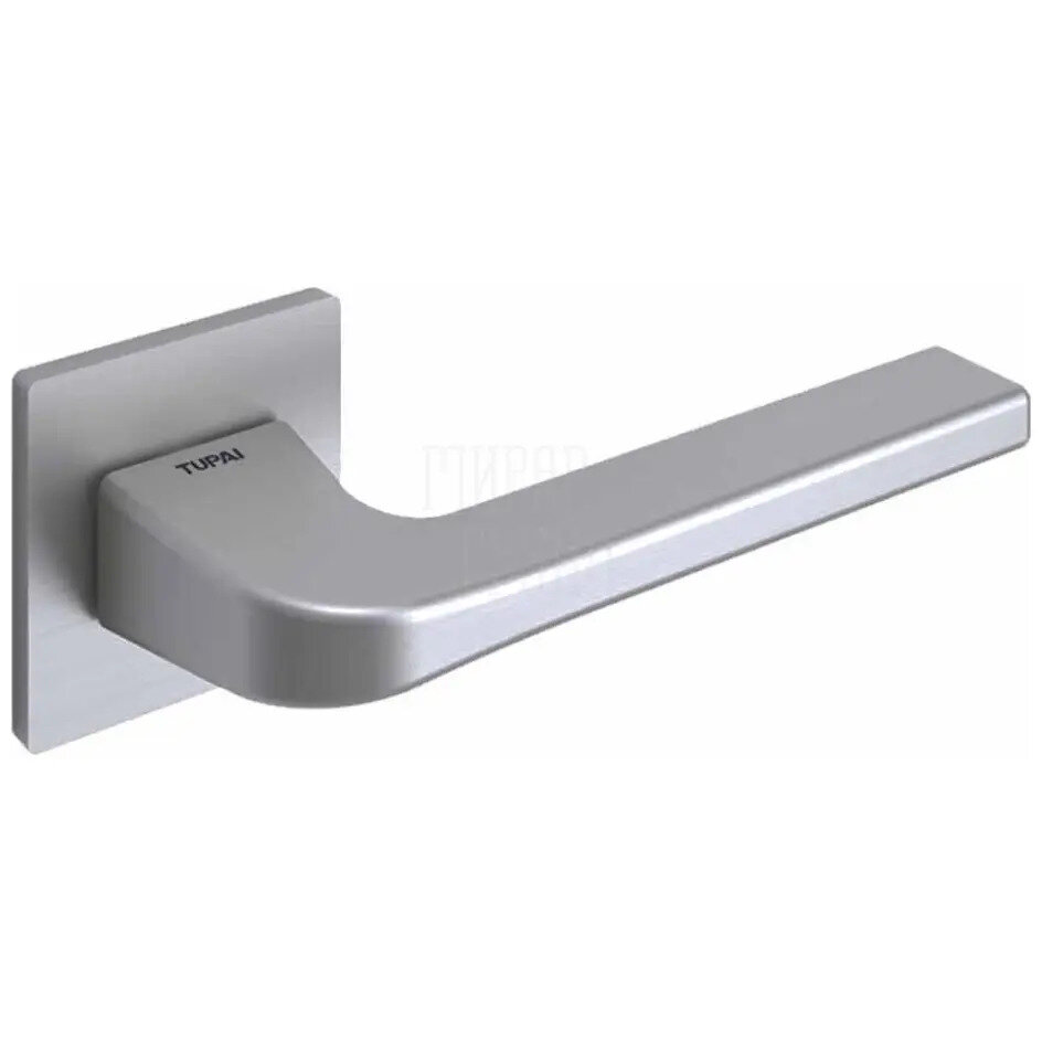 Дверная ручка Tupai "Supra" 3097 5S Q (на тонком основании 5 мм) матовый хром