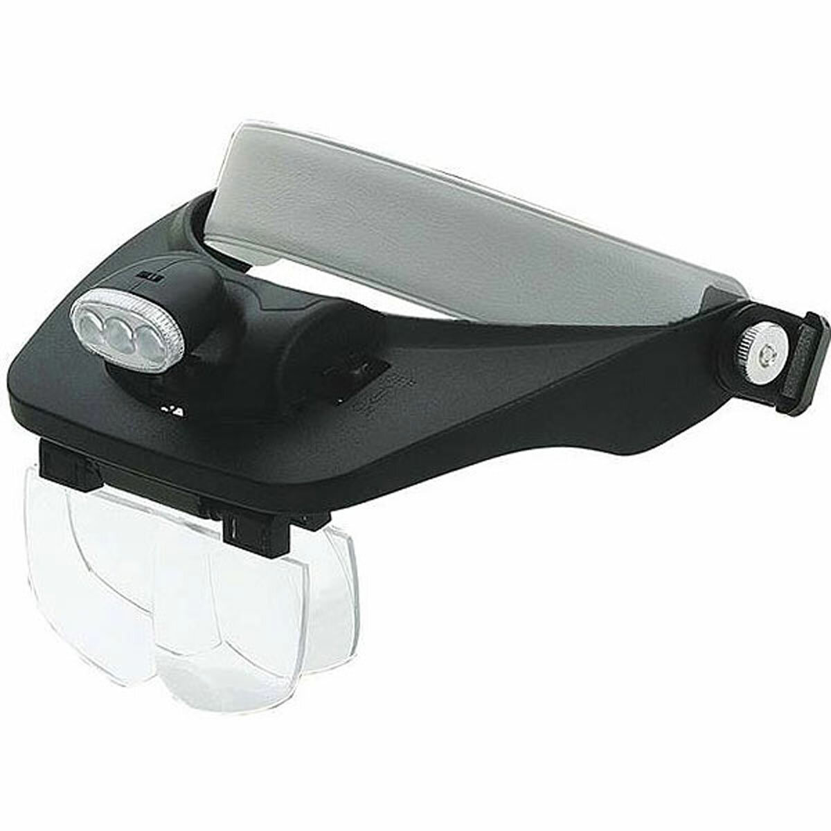 Лупа налобная с подсветкой Veber 81001- 3Led со сменными линзами