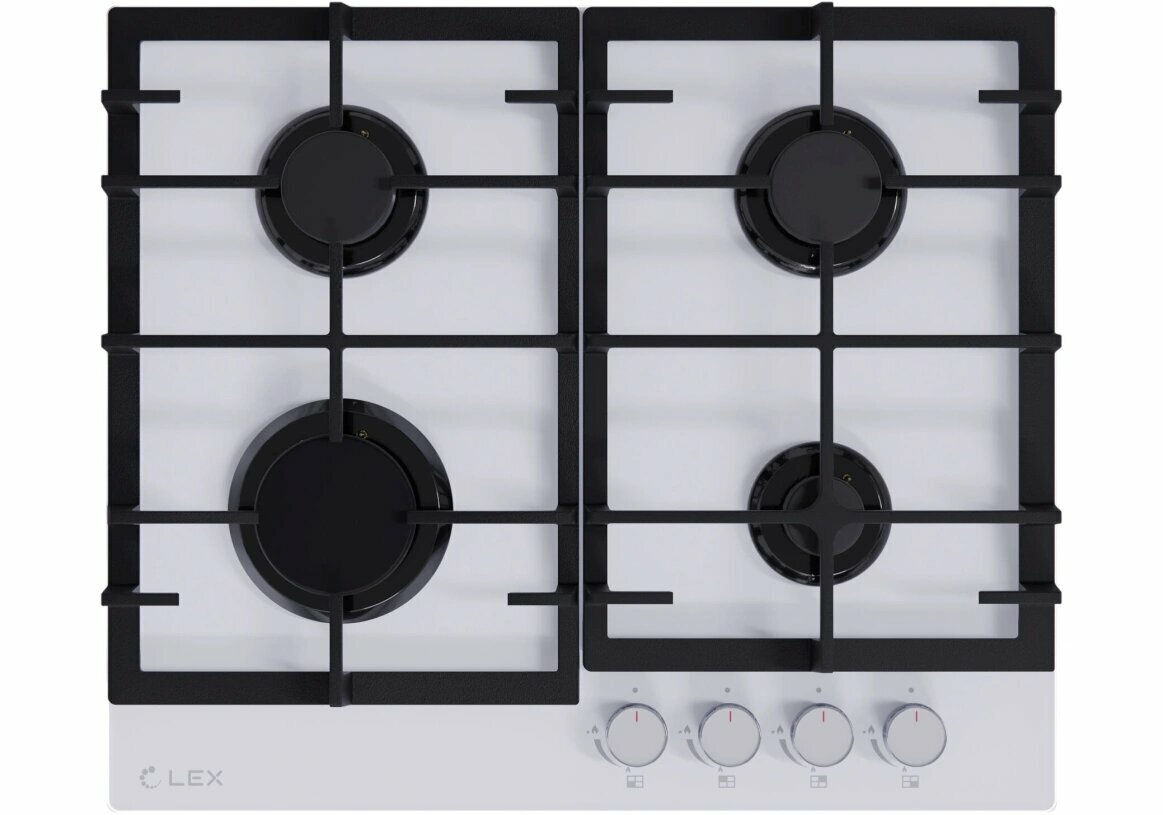 Газовая варочная поверхность Lex GVG 642-1 WH белый (chao000453)