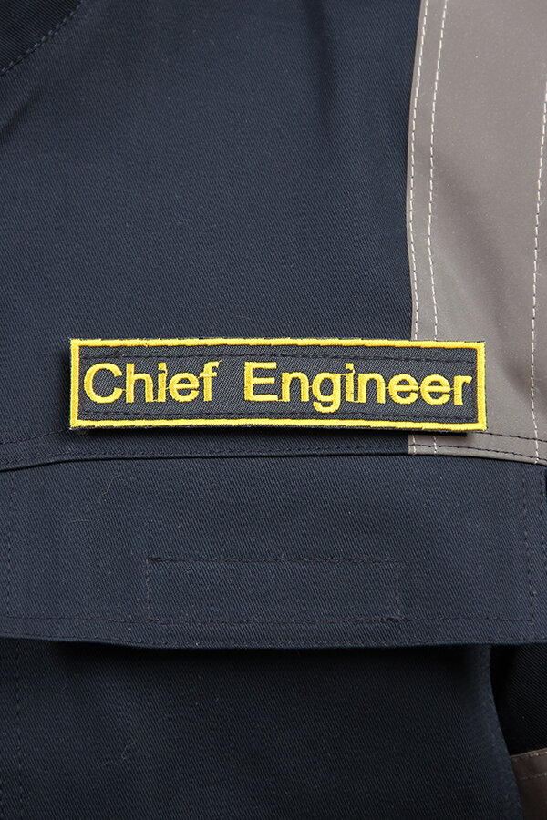 Шеврон-должность на липучке Chief Engineer