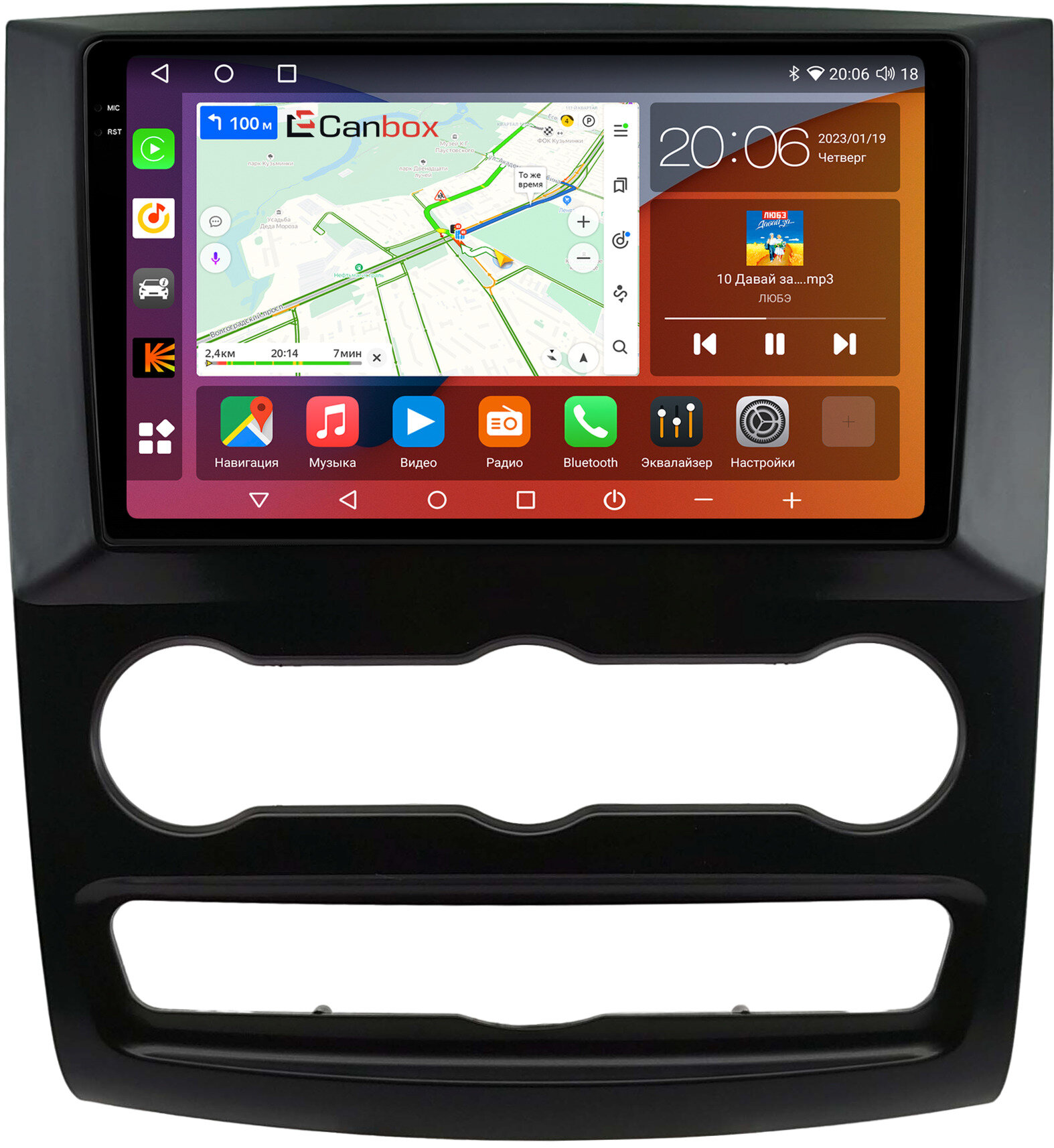 Штатная магнитола Mercedes-Benz Sprinter (w906) 2006-2018 Canbox Logic-i3 2K 5724-10-0319 Android 11 (4G-SIM, 4/64, DSP, 360, QLed)