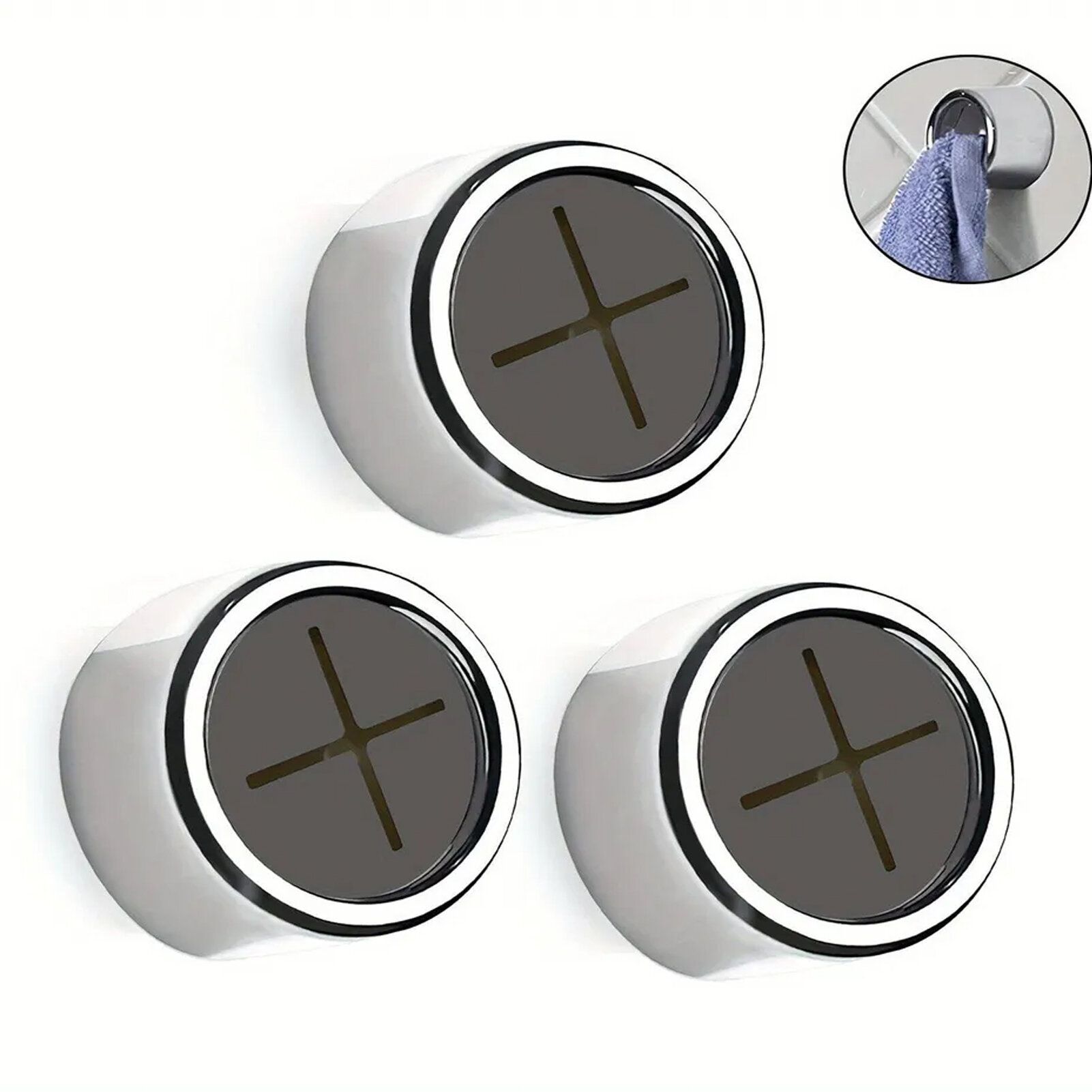 8 крючков для полотенцесушителя, самоклеящиеся крючки, настенные, круглые настенные кронштейны, настенные крючки для ванной, кухни и дома, стены, шкафа, навеса для машины, не требуют сверления.