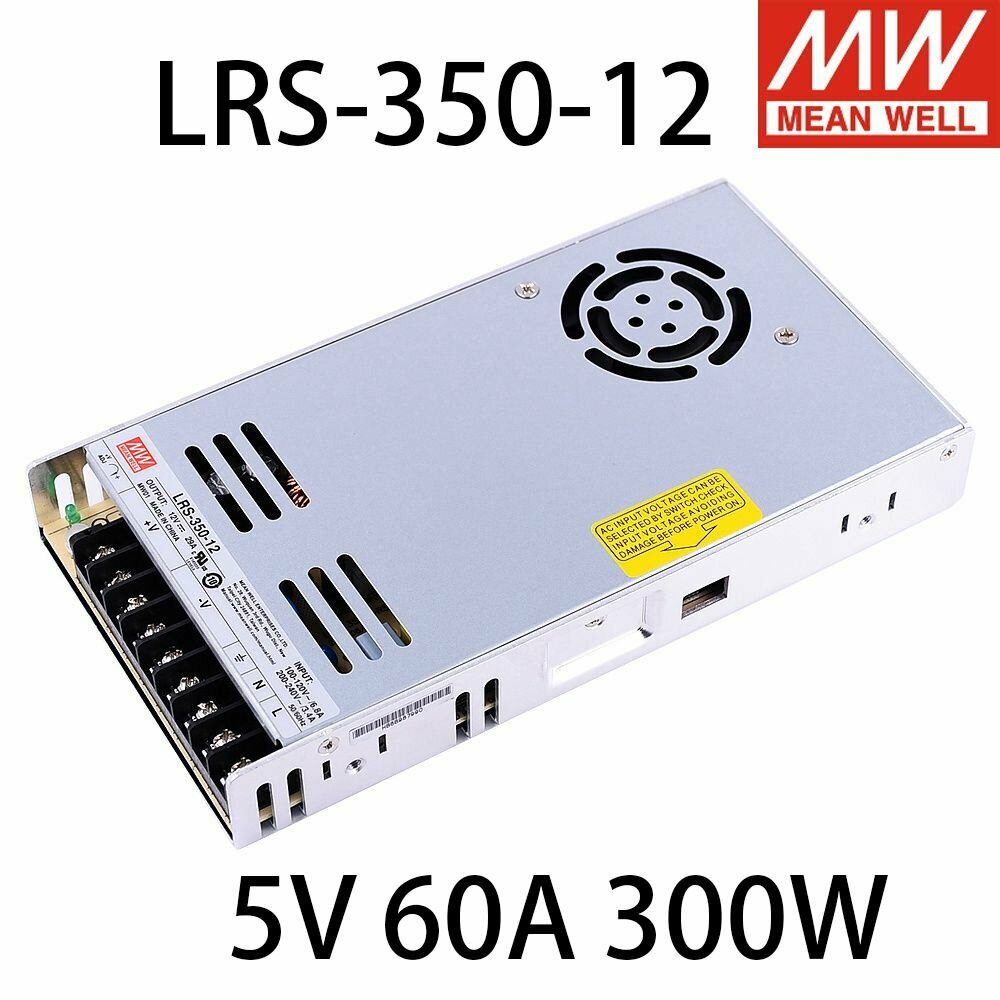 Mean Well LRS-350-12 12 В 29 А 348 ВТ Блок питания для светильника -hz
