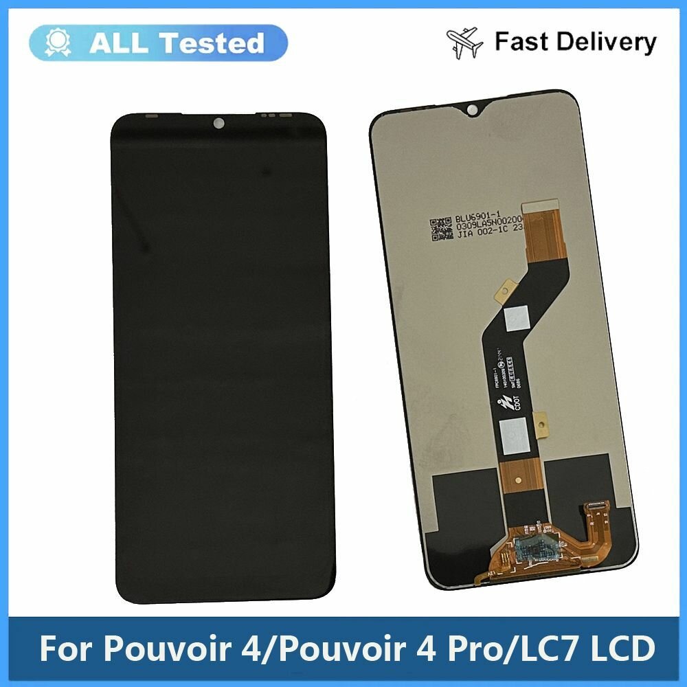 Дисплей для Tecno Pouvoir 4 Pouvoir 4 Pro LC7; дисплей в сборе с сенсорным экраном; черный ; содержать инструментов
