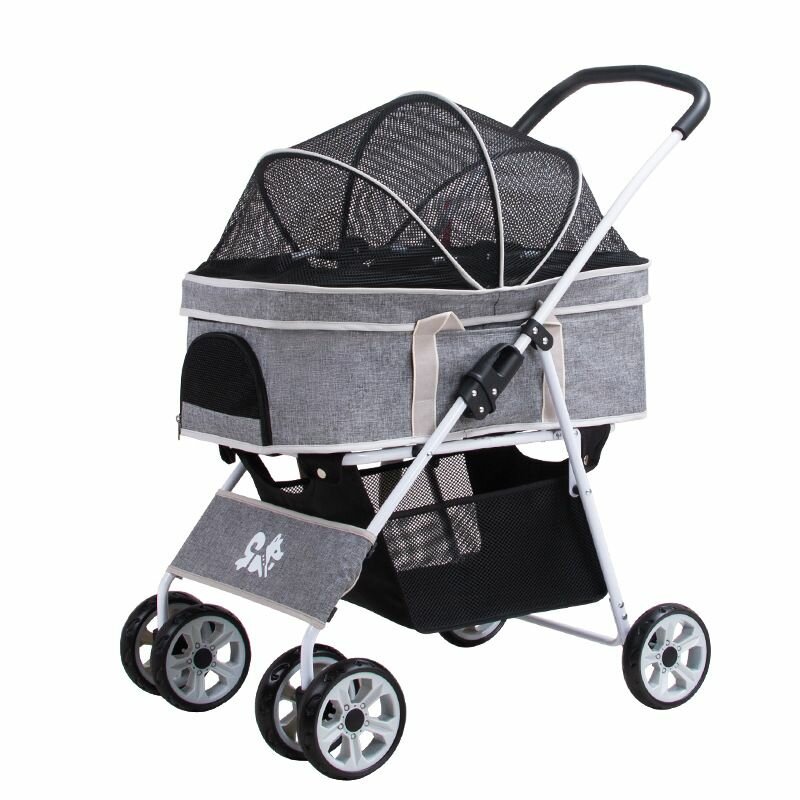 Коляска для животных DODOPET , инструмент для переноски кошек и собак, съемная, складная