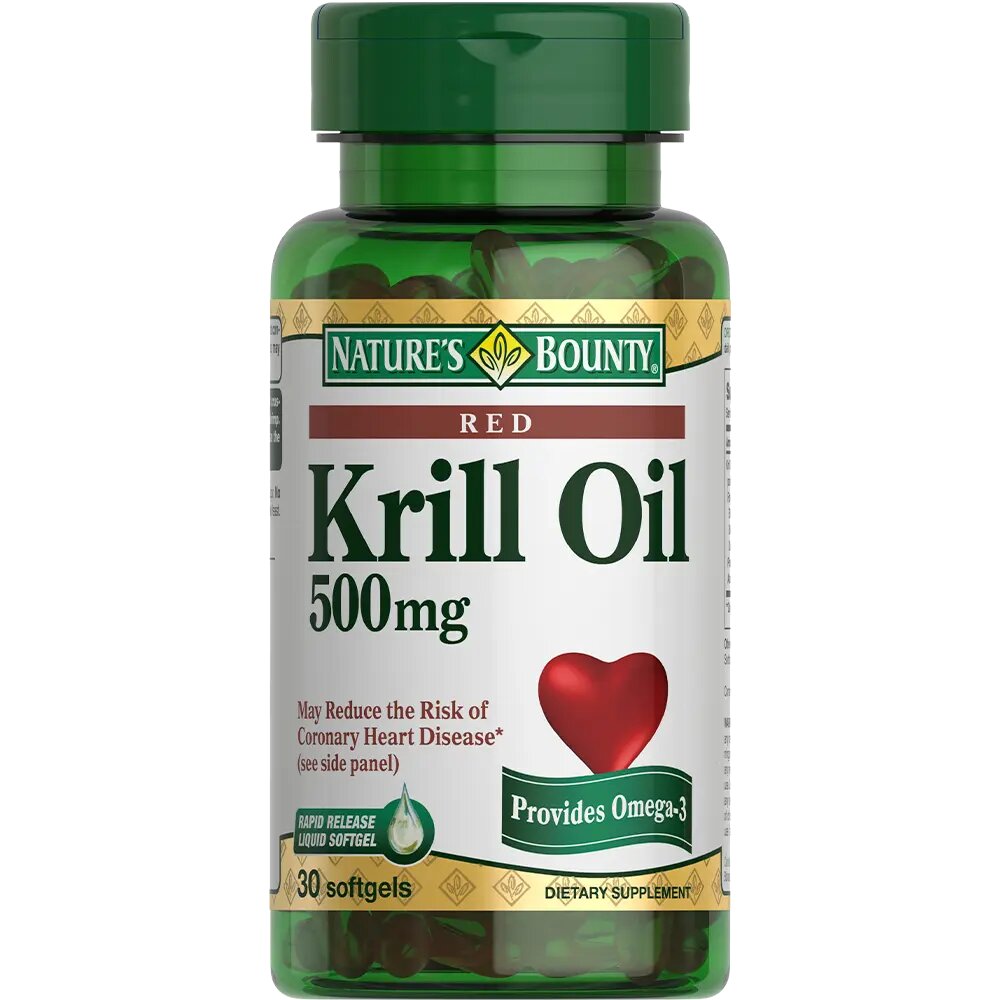 БАД Nature's Bounty Капсулы "Масло криля 500 мг", 30 шт. Krill Oil 500 mg