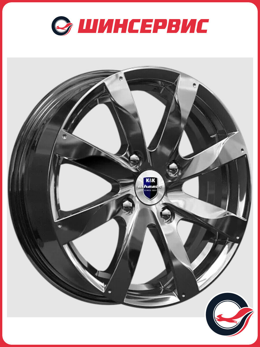 Литой колесный диск КиК Джемини R15x6.0J 4x114.3 ET40 ЦО67.1 для автомобиля