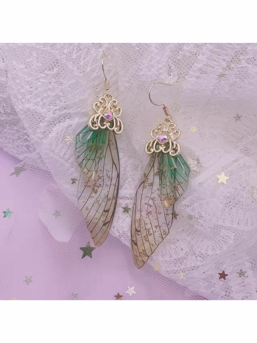 Серьги двусторонние