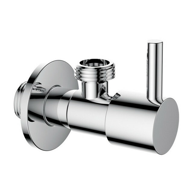 Кран угловой LEDEME LH507, нержавеющая сталь, муфтовое соединение
