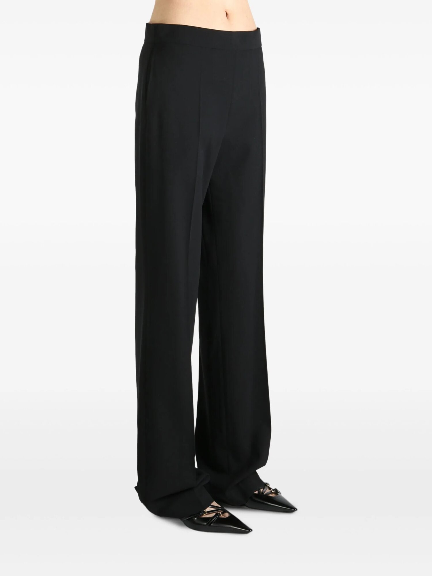 Брюки THE ROW Knitted trousers, размер 6, black/black — фото 1