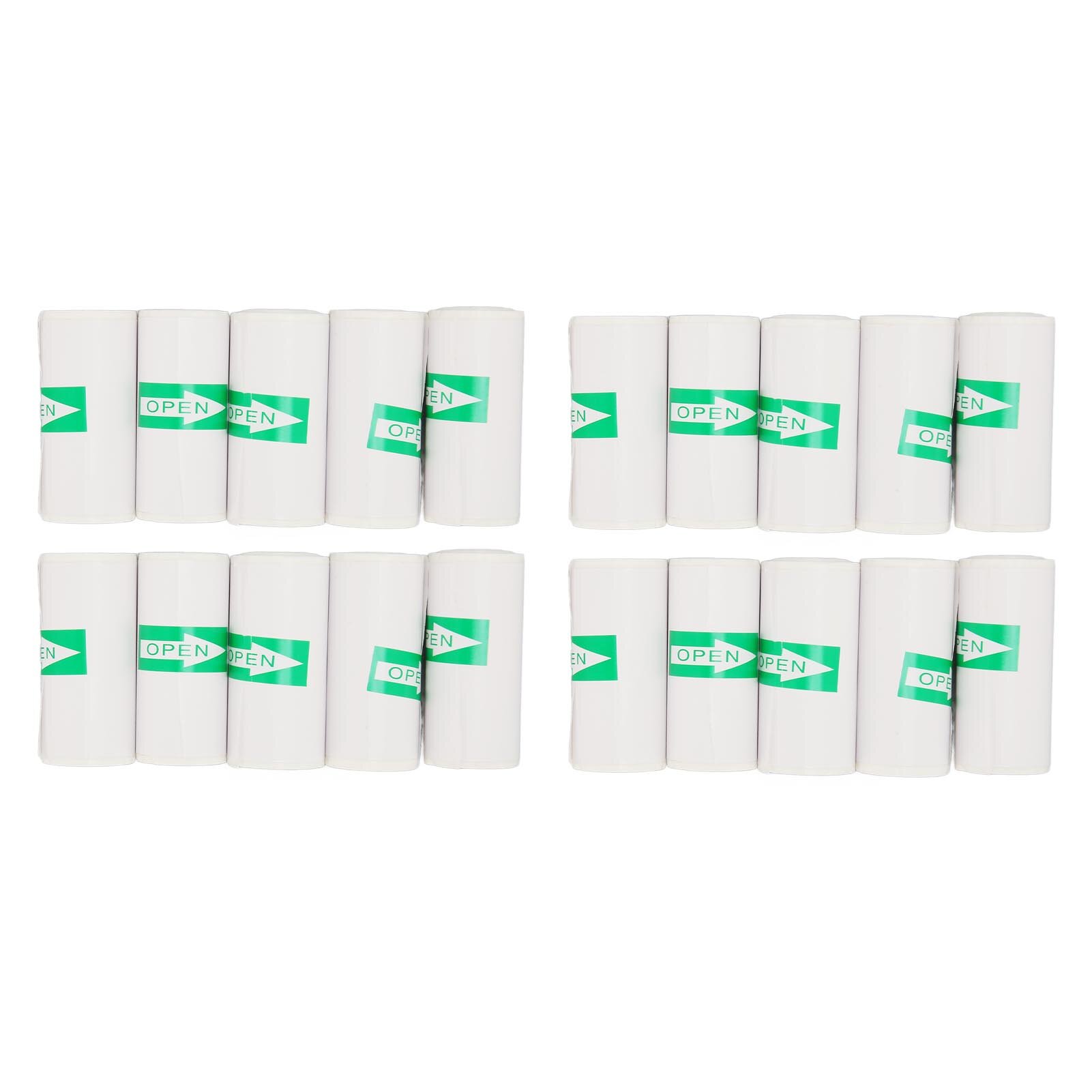 20 шт. самоклеящейся термобумаги для принтера, рулоны бумаги для этикеток и наклеек для карманного термопринтера.