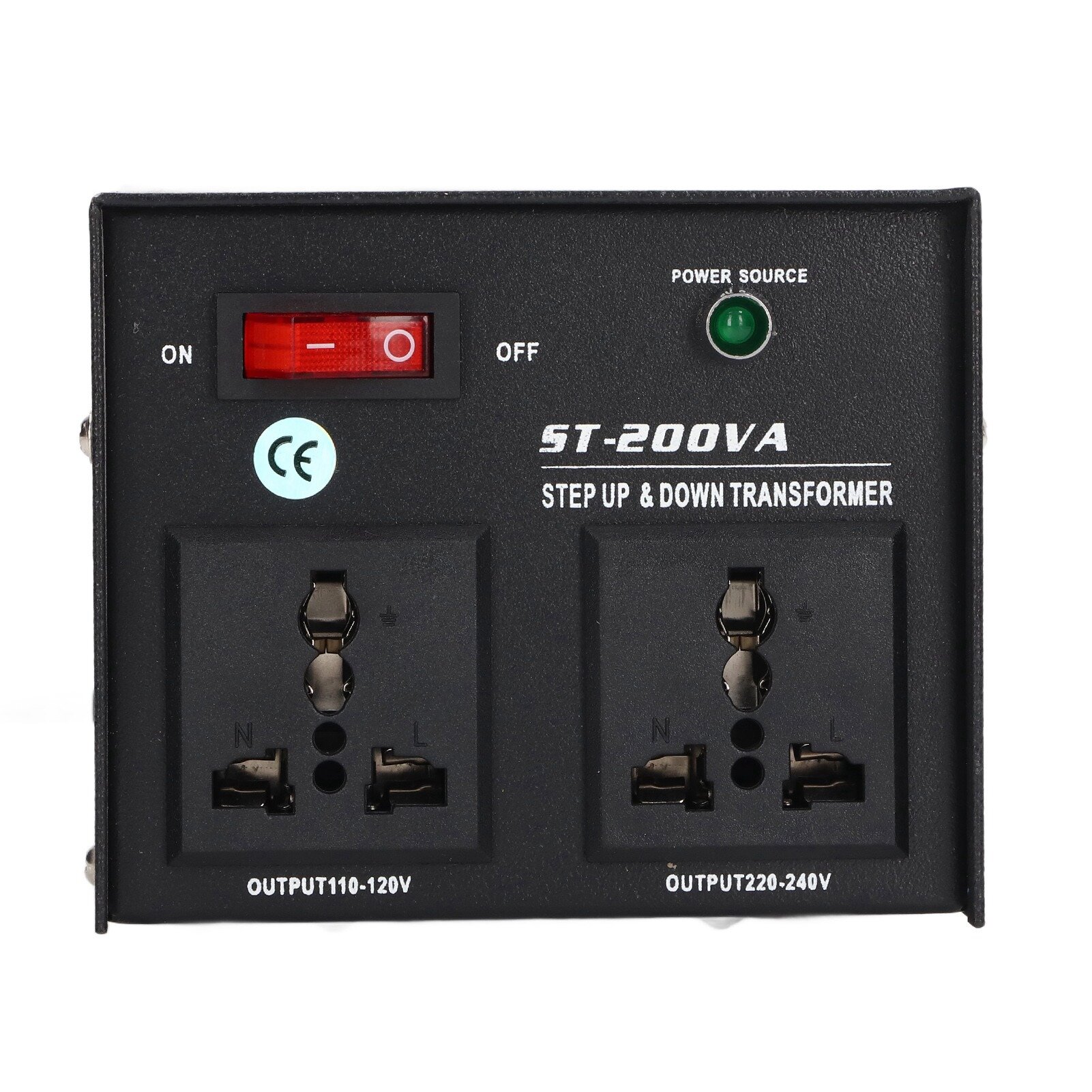 Преобразователь напряжения мощностью 200 Вт, повышающий понижающий трансформатор для электрических устройств, 110 В — 120 В, 220 В — 240 В, вилка стандарта Великобритании