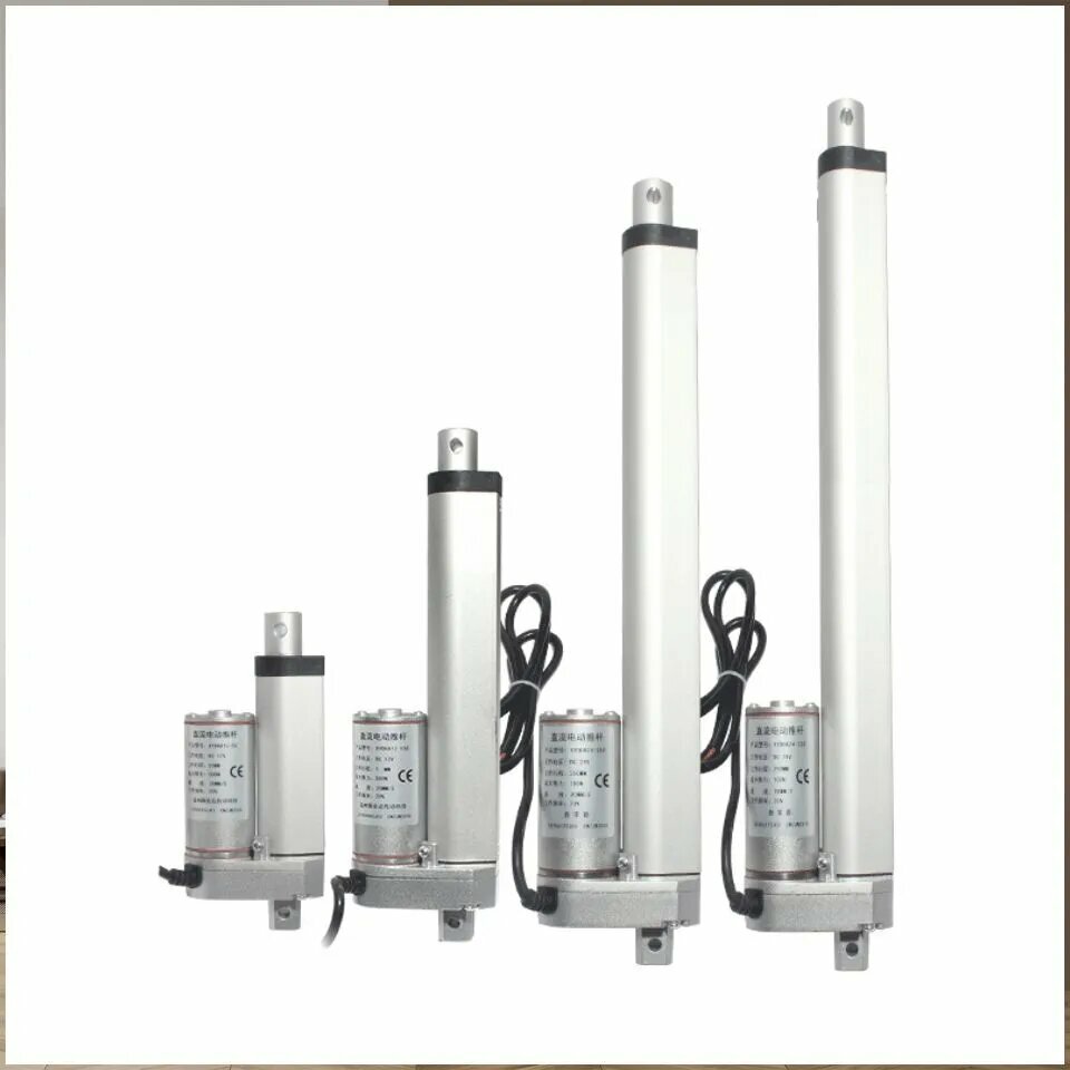 Линейный привод (актуатор) 12 В, длина хода 100 мм, до 100 кг (1000N)