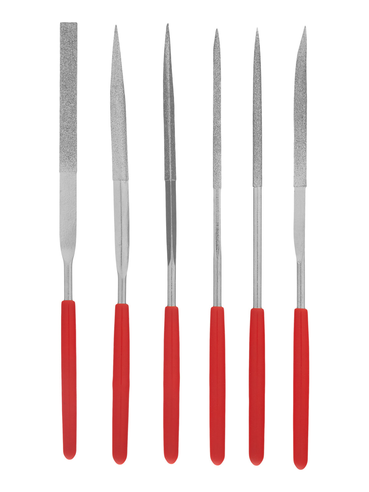 Набор надфилей алмазных универсальный Matrix, 140 х 50 х 3 мм, 6 штук, высокие абразивные свойства, 15831