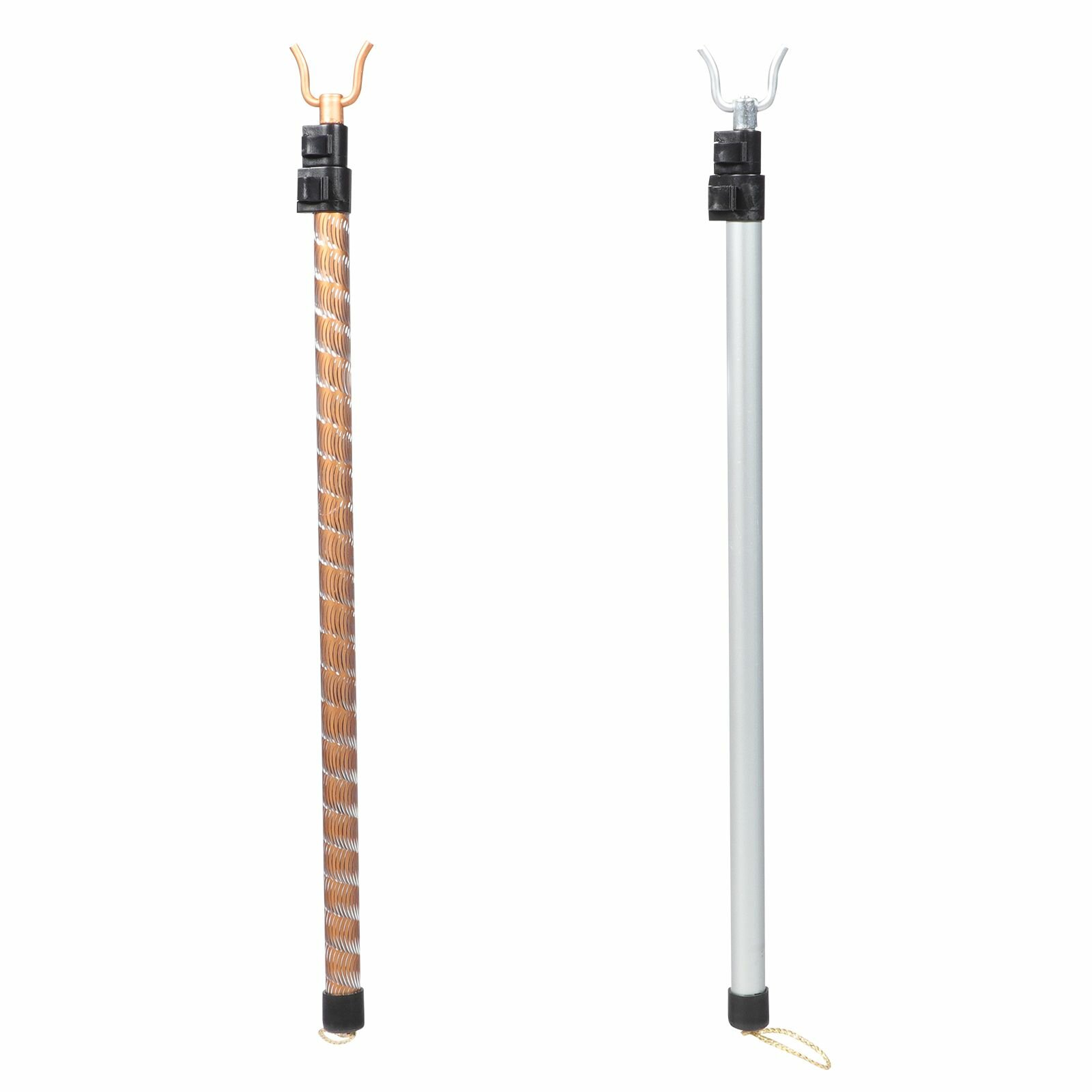 Комплект из двух складных палок для белья с удобным хранением и использованием 128x5 см