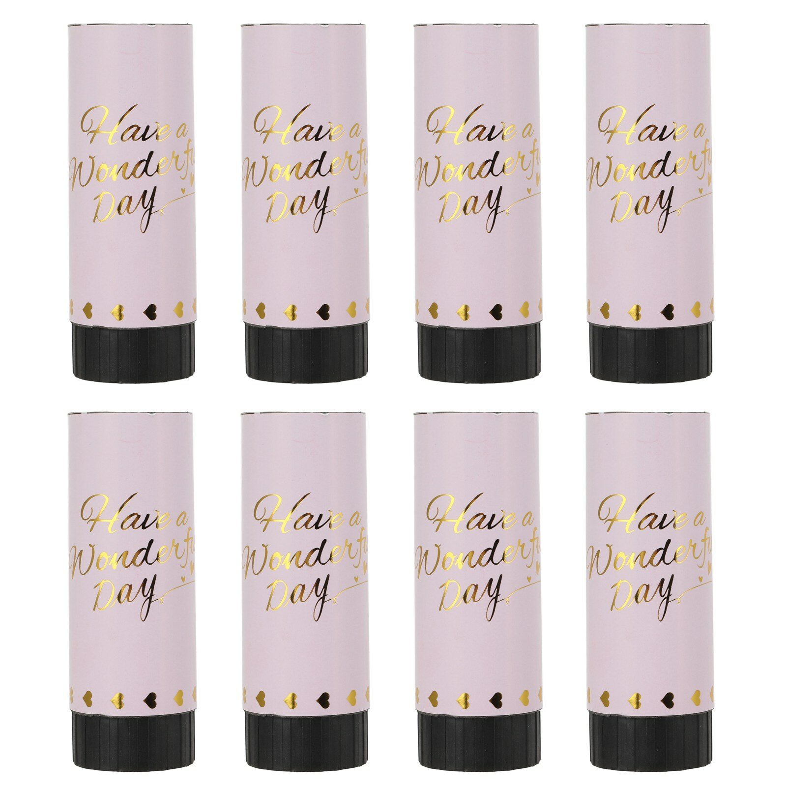 8pcs портативные конфетти пушка добавить счастливые атмосферу Портативные конфетти попперы на вечеринки по случаю дня рождения свадьбы выпускники розовые