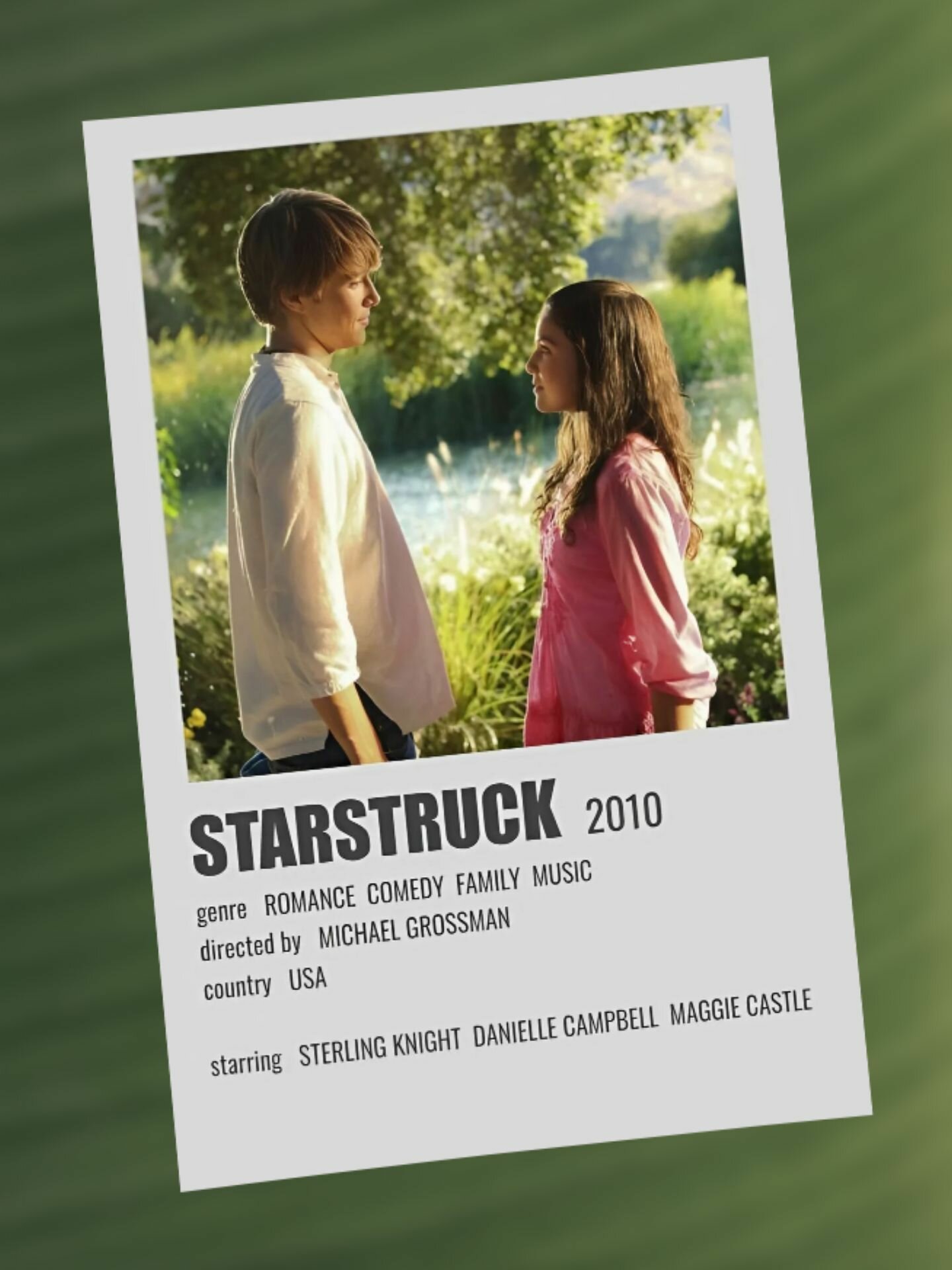 Постер "Звездная болезнь" в стиле "полароид", формат А3, 297 х 420 мм, глянцевый