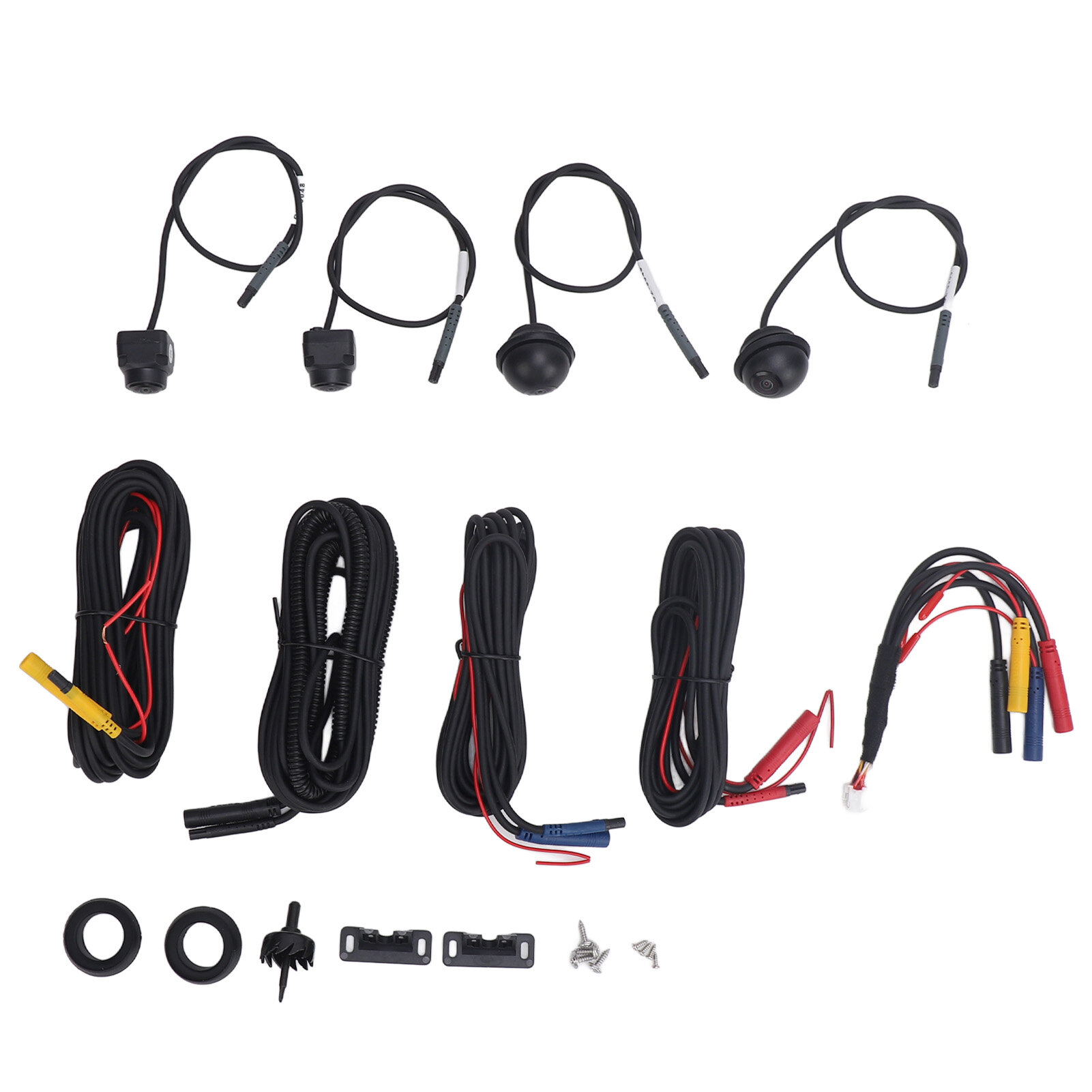 Камера панорамного обзора 1080P 360 для Android, автомобильная система круговой камеры на 360 градусов с чипом 307, объективом 6048, вид спереди сзади слева направо