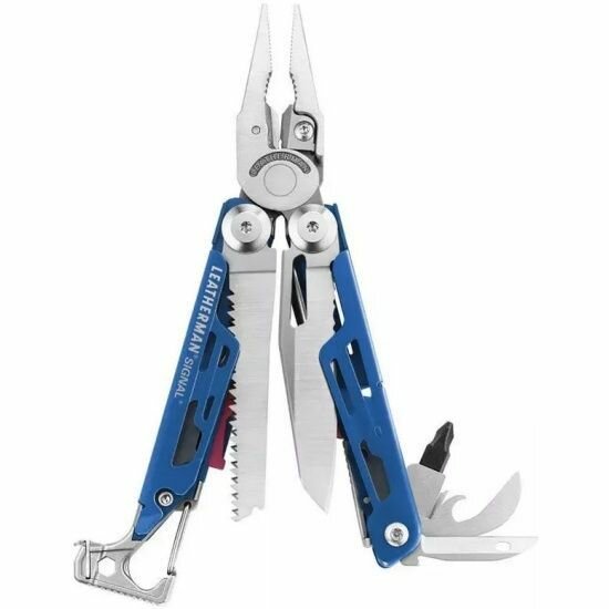 Мультитул Leatherman Signal, 19 функций, синий, нейлоновый чехол 832741