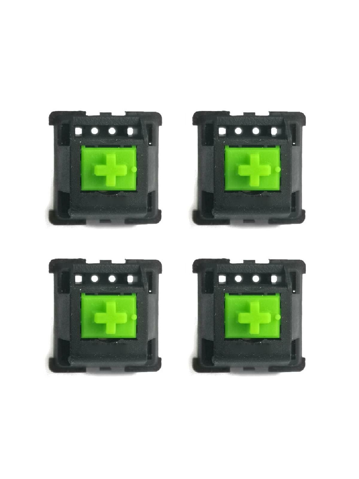 4pcs Durable Green RGB Switches 3 Pin for BlackWidow Chroma Mechanical Keyboard Switches Green Axis 3 Pin