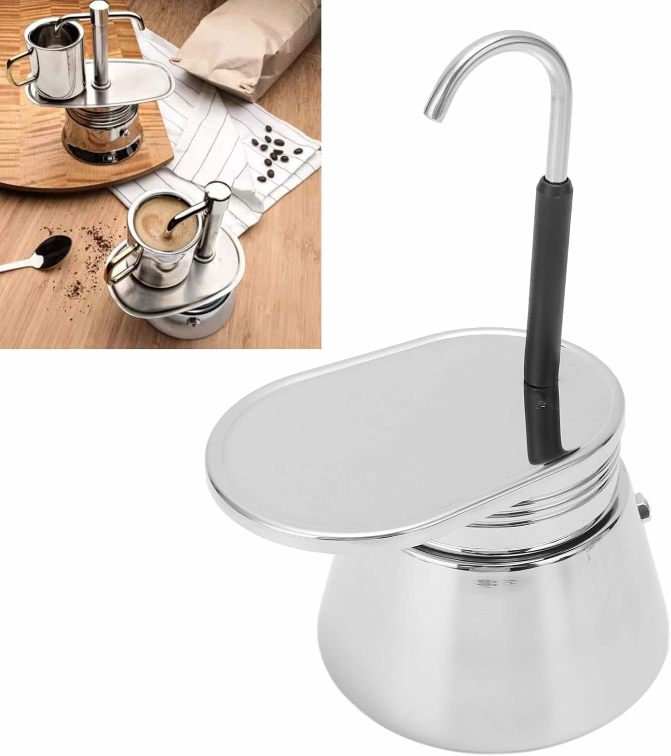 Мокко-посуда с одним трубкой