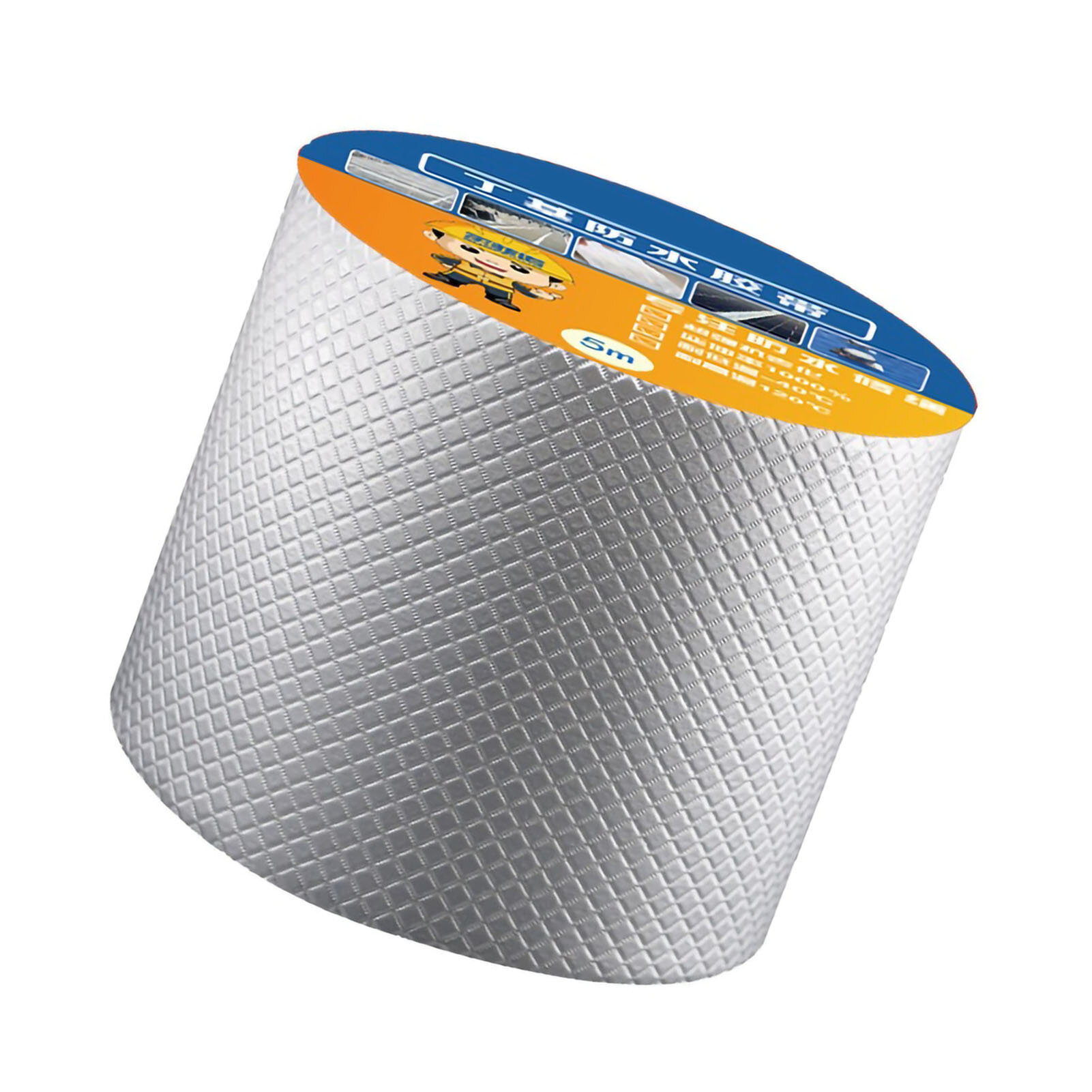 Бутиловая водонепроницаемая уплотнительная лента, алюминиевая фольга, герметичная бутиловая уплотнительная лента, герметизирующая лента, многофункциональная лента для ремонта, 10 см x 5 м/3,94x 196,85 дюйма