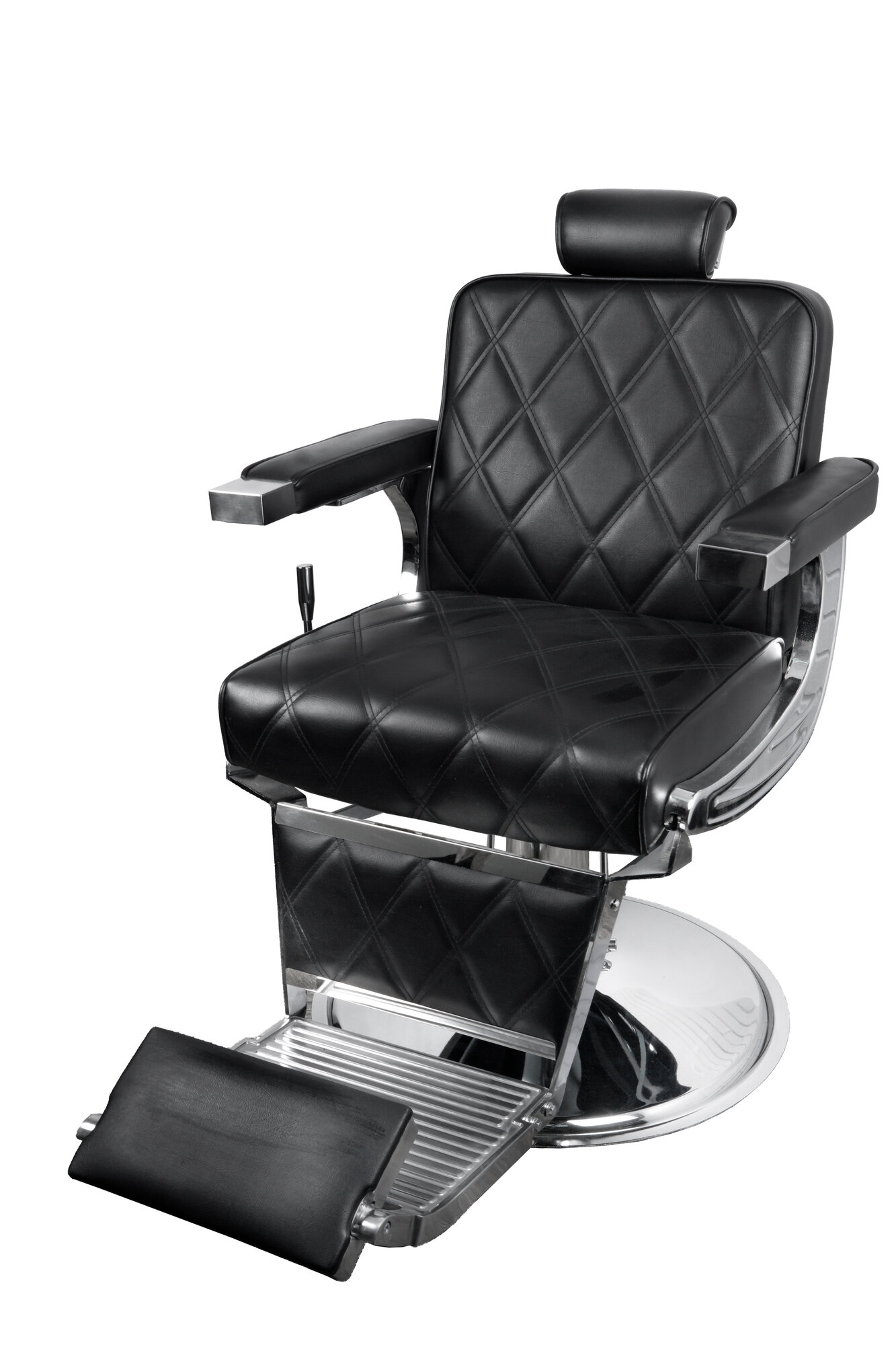 Кресло барбера BXS Topper, с алмазной вышивкой, для барбер-шопа, регулируемое на гидравлике 200 кг