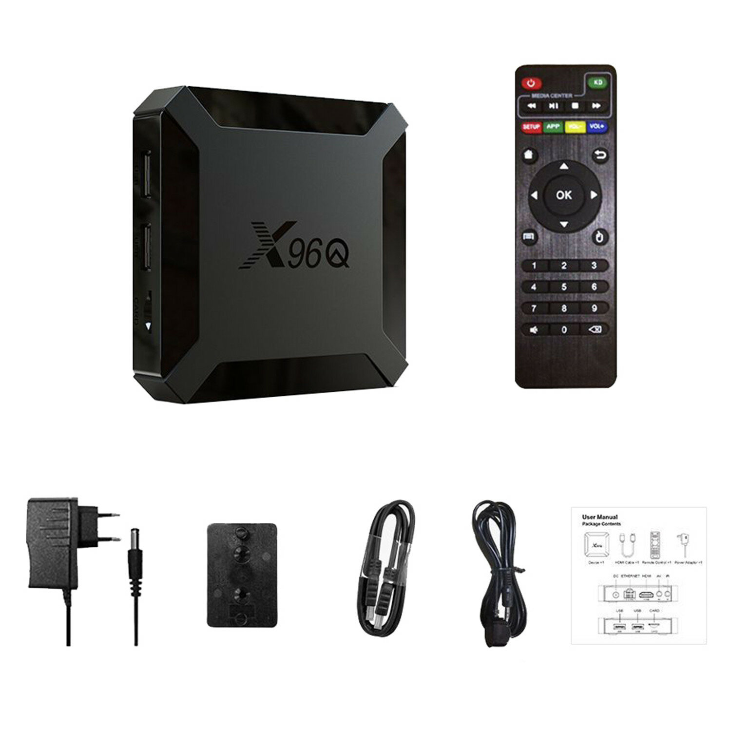 ТВ Бокс Android TV: Компактный Дизайн 88.4*88.4*18.6мм Для Домашнего Кинотеатра Chromecast - ULTRA SMOOTH 4K видео 60 FPS TVBox4K Android 10 С Процессором Quad Core Cortex-A53 Для Беспроводного Зеркального Отображения