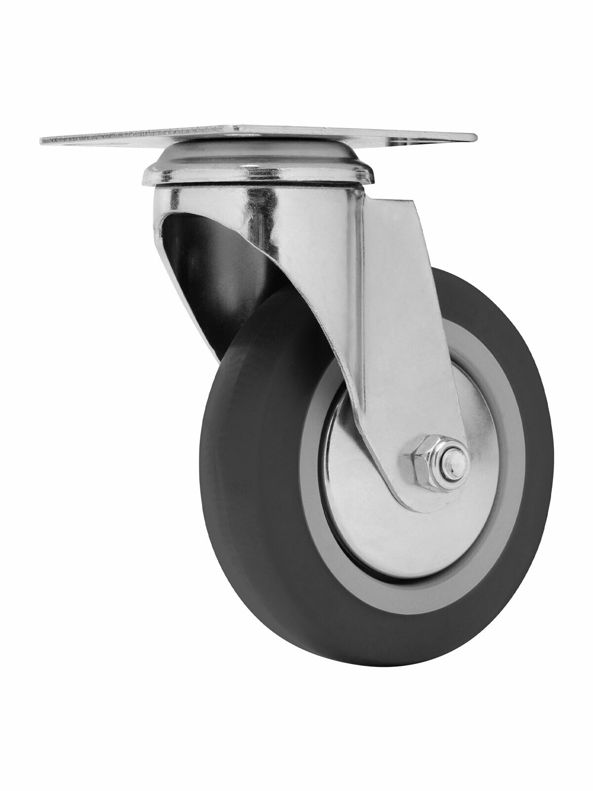 Колесо поворотное Сибртех диаметр 100 мм, крепление  платформенное 68715