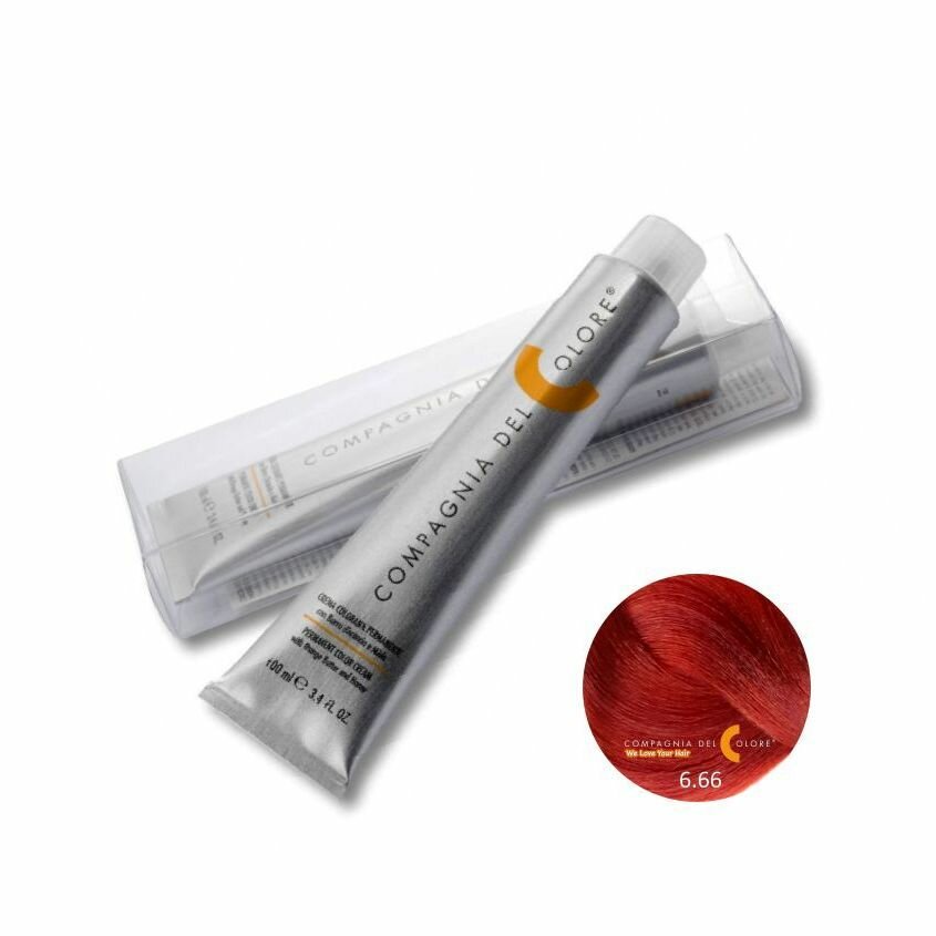 CDC 6/66 Темно-русый красный интенсивный; Профессиональная краска для волос 100 мл