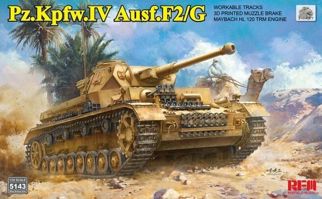 5143 RFM Танк Panzerkampfwagen IV Ausf. F2/G 1/35