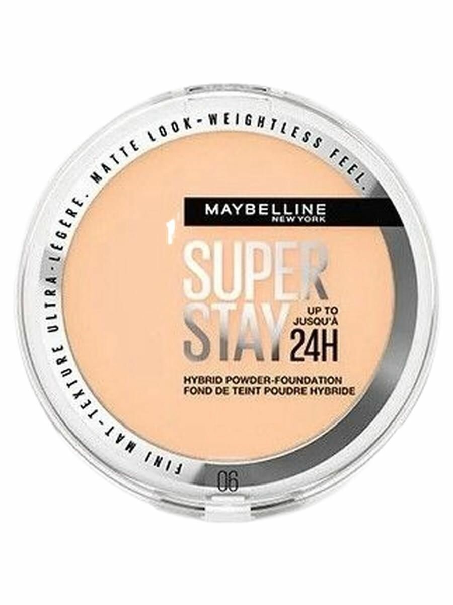 Maybelline Гибридная матирующая пудра-тон для лица SuperStay Hybrid тон 06