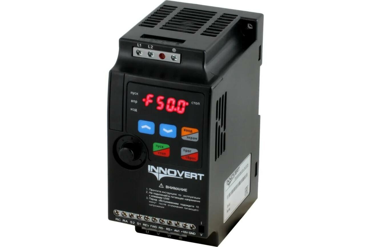 Преобразователь INNOVERT ISD mini PLUS (ISD751M21E) 5 А 0,75 кВт, черный