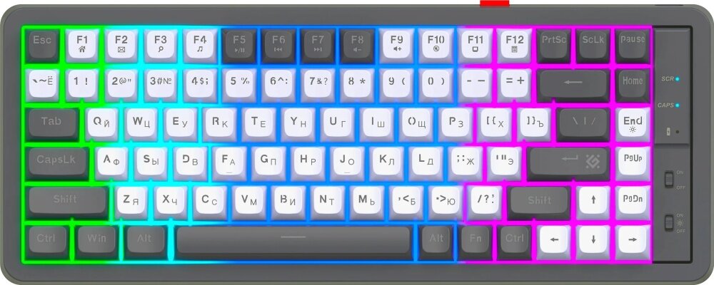 Клавиатура DEFENDER Maro GK-325 RU белый/серый