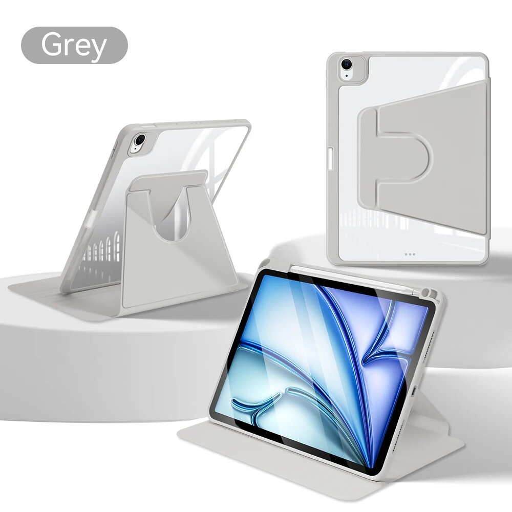360 ° Вращающийся Чехол Для iPad Air 11 M2 2024 Pro M4 10.9' Mini 6 7/8/9 10.2' Ударопрочный Водонепроницаемый Чехол Из П.