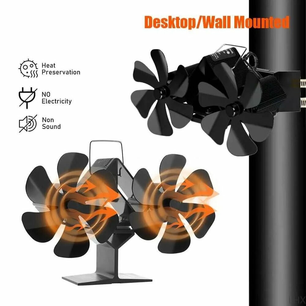 Двухсторонний камин, вентилятор, зимняя печь, обогреватель, каминный набор