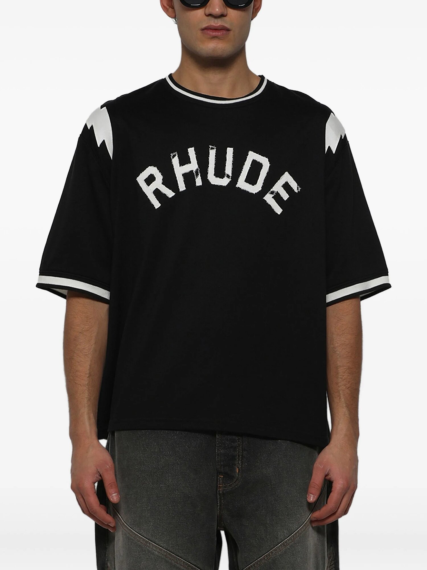 Футболка Rhude, размер L, черный — фото 1